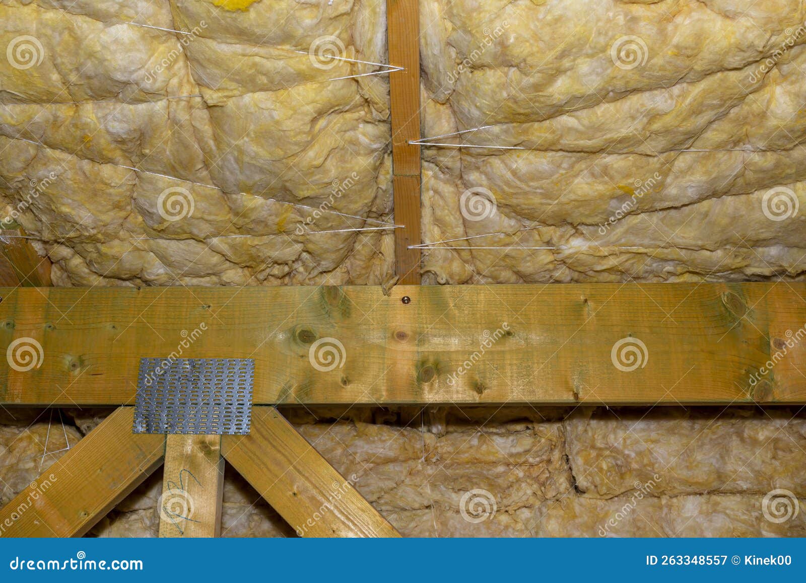 Insulation of Walls and Ceiling in the Attic Made of Mineral Wool ...