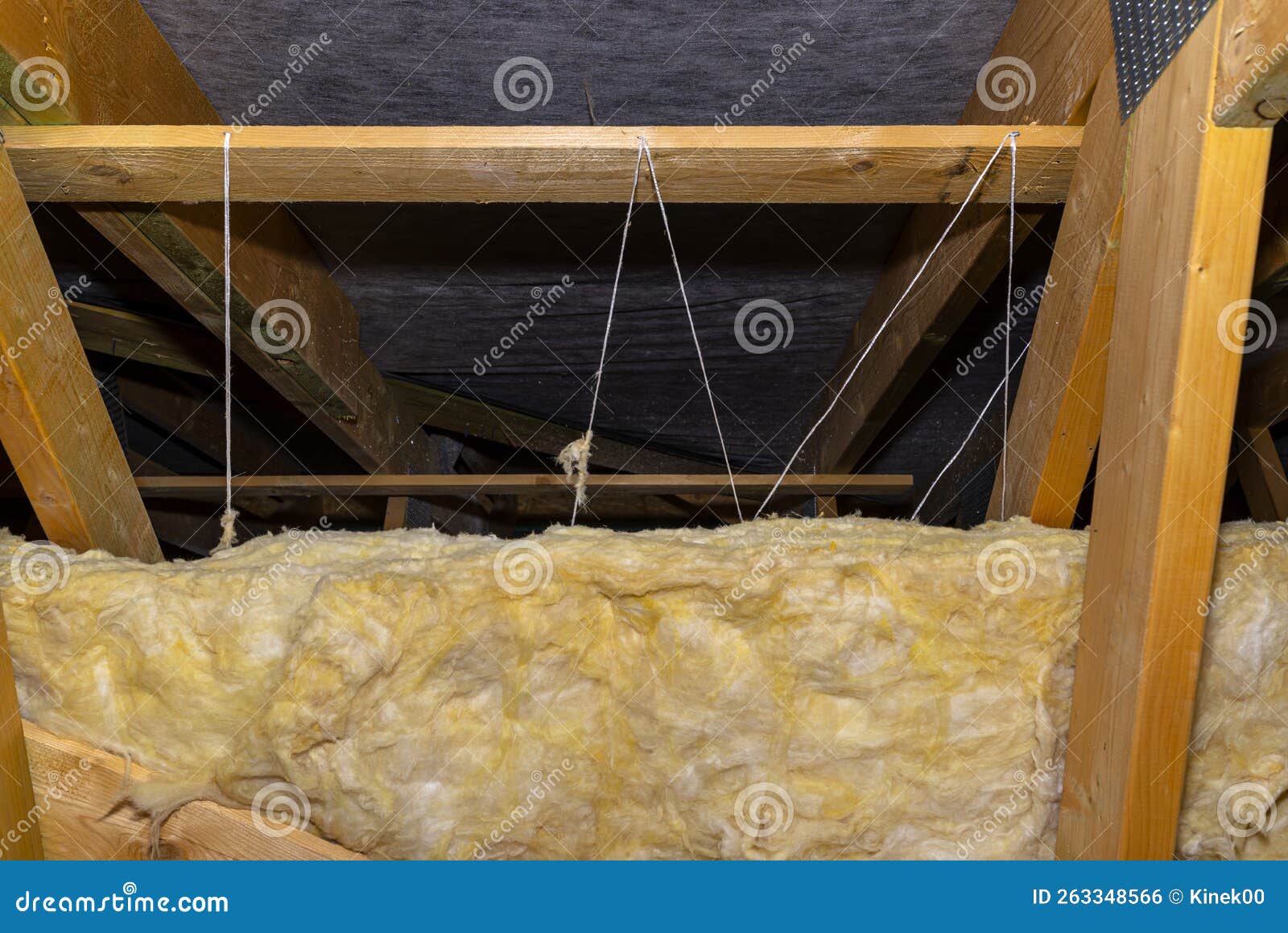 Insulation of Walls and Ceiling in the Attic Made of Mineral Wool ...