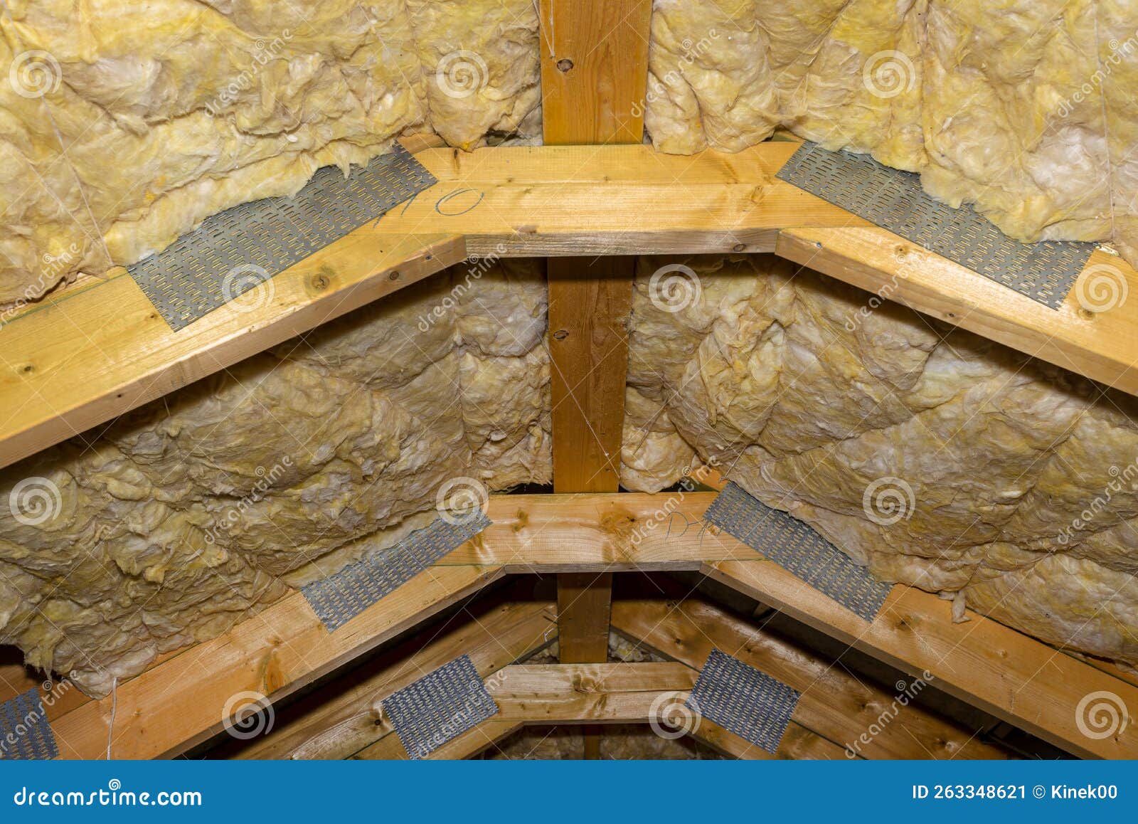 Insulation of Walls and Ceiling in the Attic Made of Mineral Wool ...