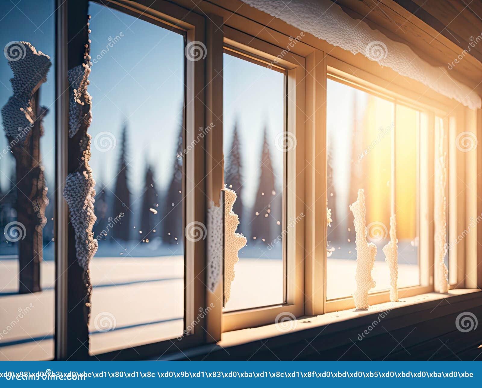 Insulation Window Frames with Doubletriple. Ai Generative Stock ...