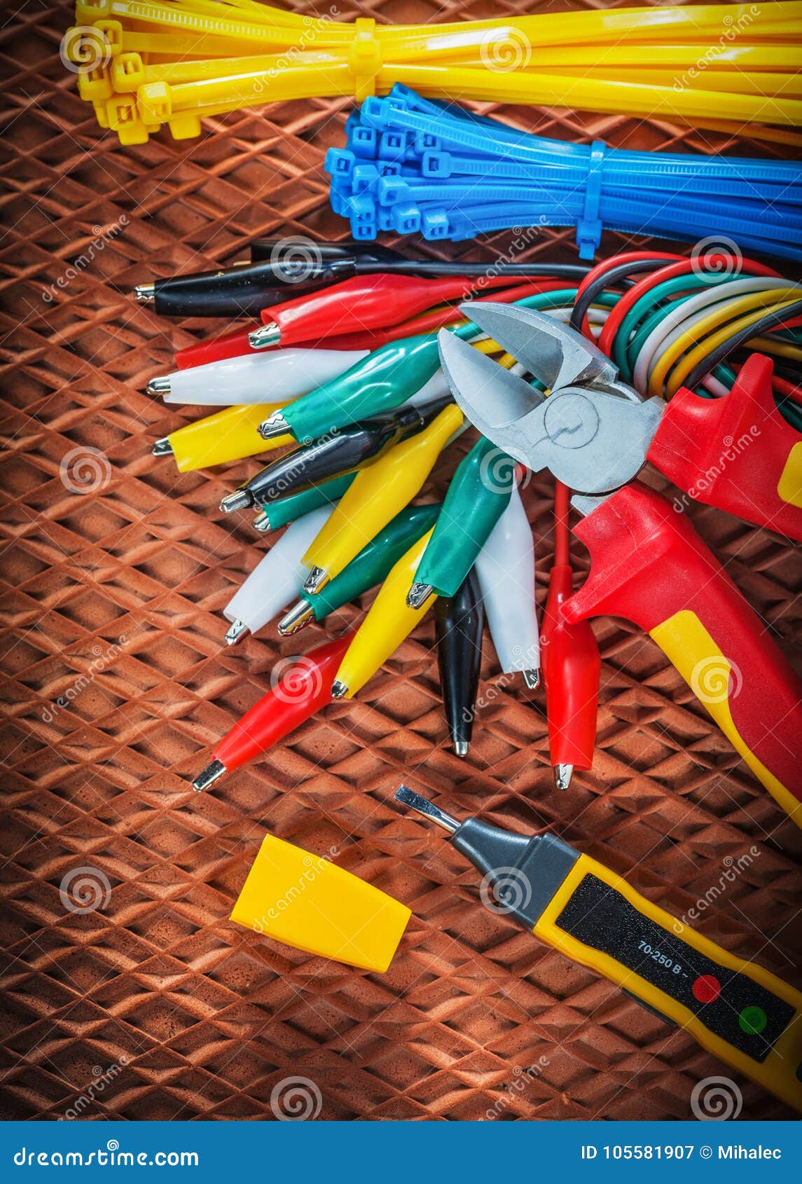 Insulation Wire Cutter Tying Cables Electrical Tester Crocodile Stock ...