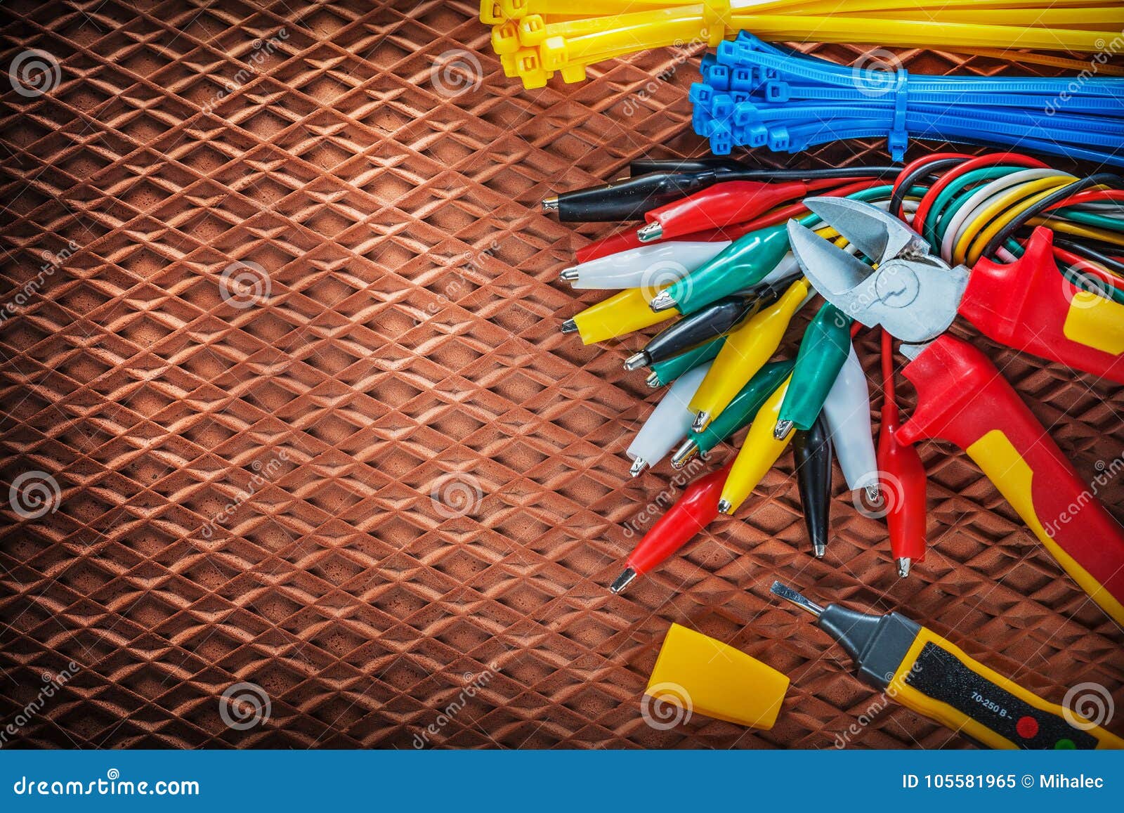 Insulation Wire Cutter Tying Cables Electrical Tester Crocodile Stock ...