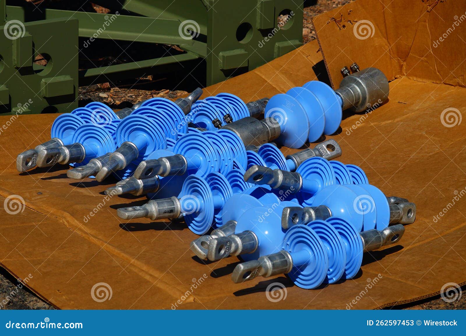 Insulators Of An Overhead Line Ready For Installation Editorial Image ...