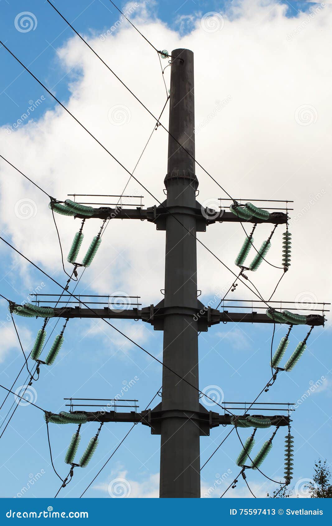 Insulators of Power Line are Support Conductors and Withstand Surges ...