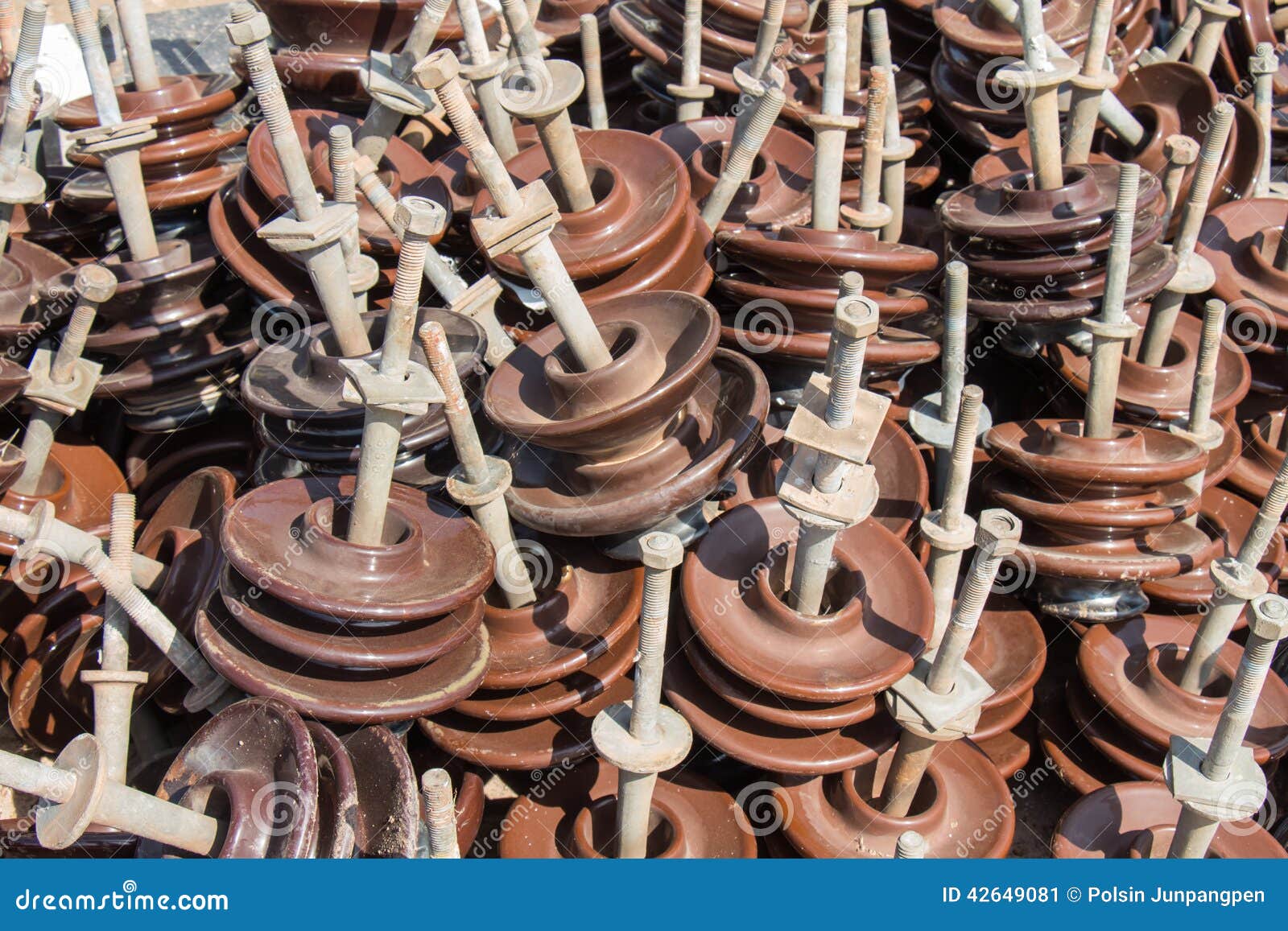 Insulators Use for High Voltage 22 KV Stock Image - Image of system ...