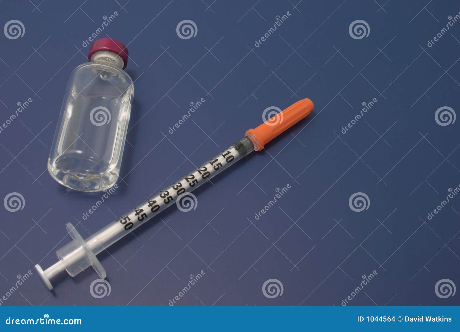 Insulin and capped syringe stock photo. Image of finger - 1044564