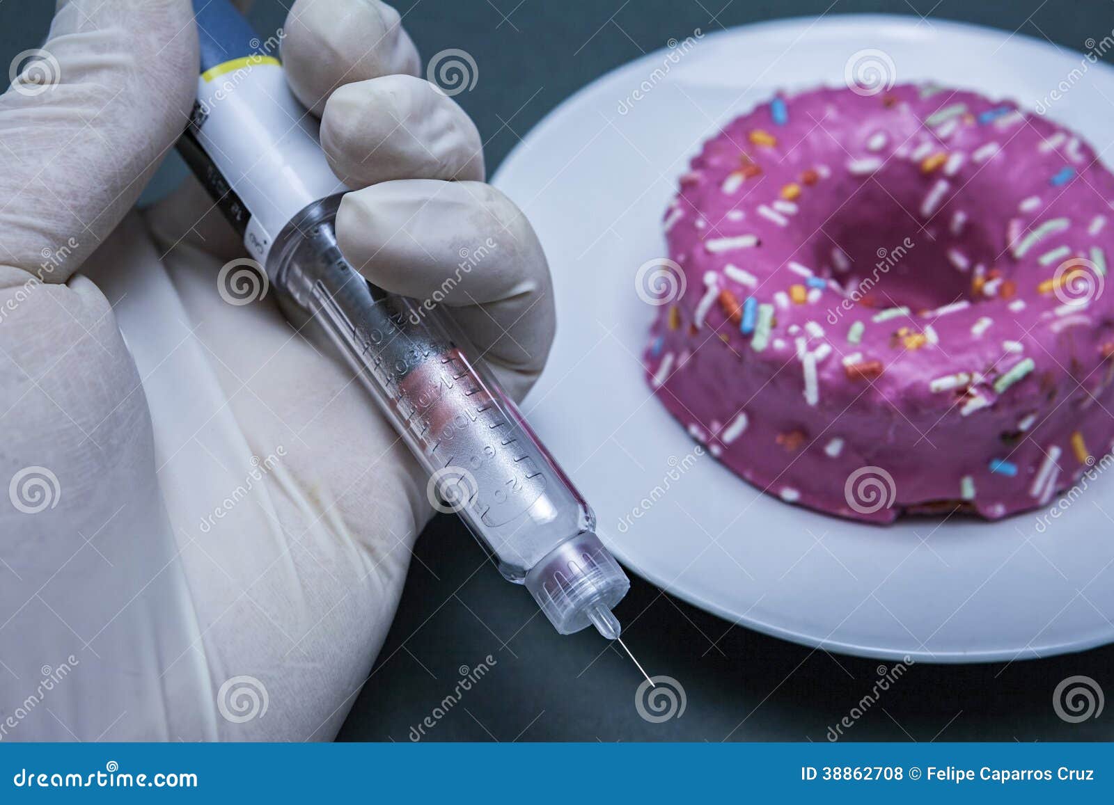 Insulin Injecting Pen, Next To a Cake Stock Photo - Image of surgical ...