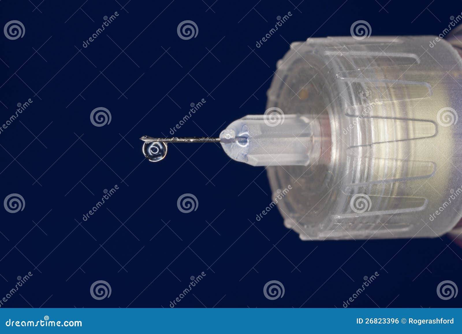 Insulin Injection Needle - Extreme Close Up Stock Photo - Image of ...