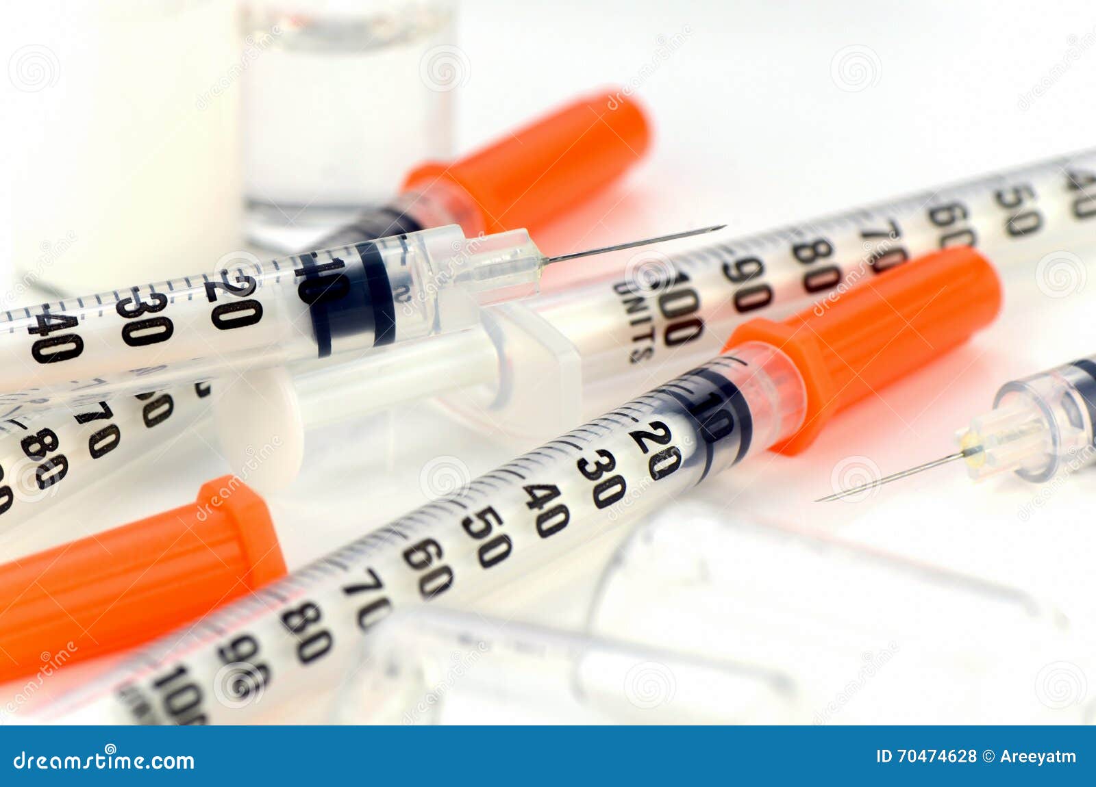 Insulin injection. stock photo. Image of glucose, disease - 70474628