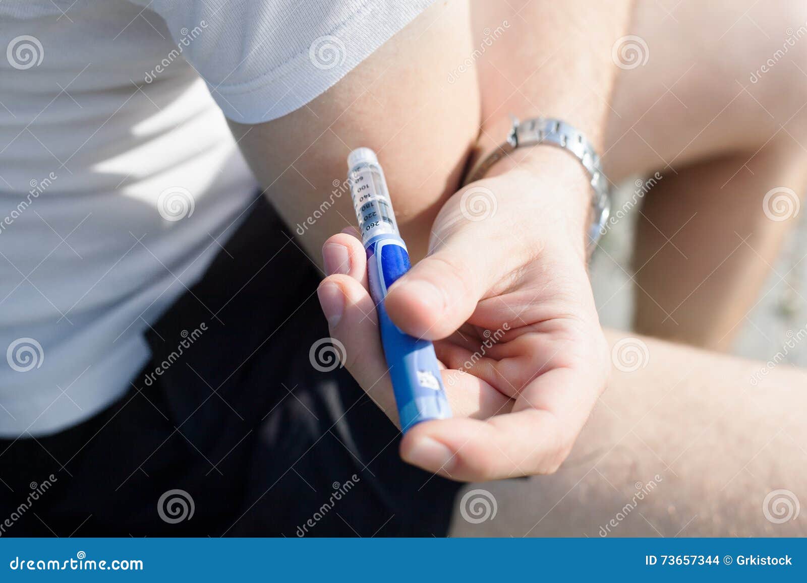Insulin Injection stock photo. Image of health, lifestyle - 73657344