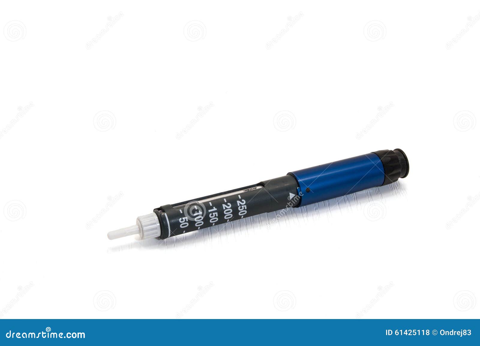 Insulin pen stock photo. Image of diabetes, white, sharps - 61425118