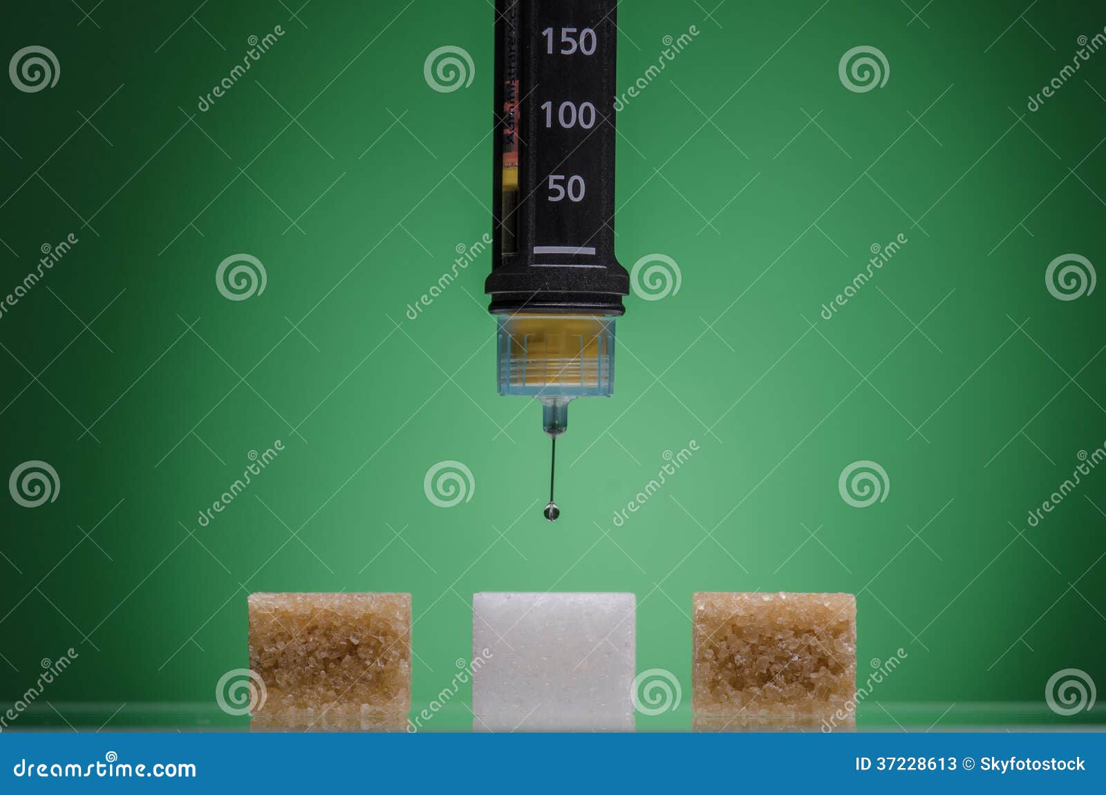 Insulin Pen and Sugar Cubes Stock Image - Image of glucose, addiction ...