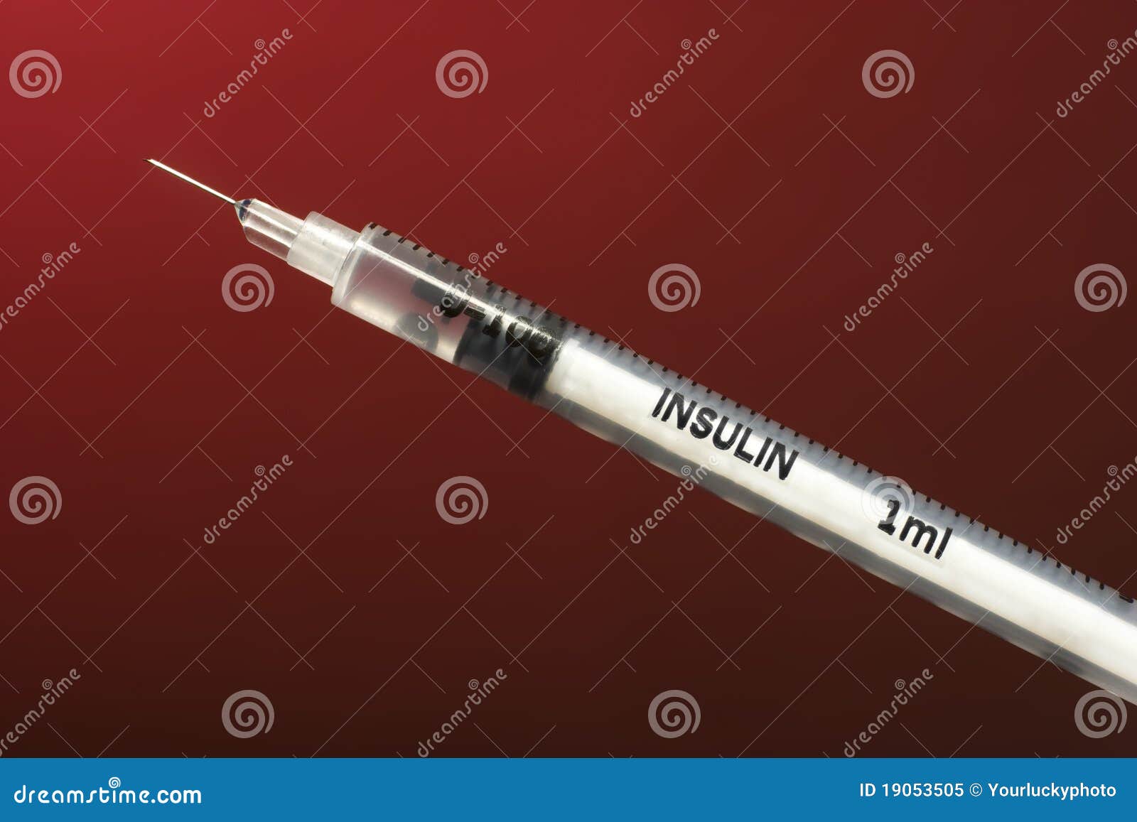Insulin Medicine Bottle And Syringe On White Background. Type 1 ...