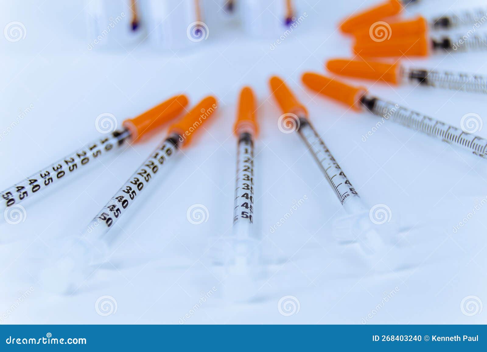 Diabetes Blue Insulin Or Semaglutide Injection Pen Closeup. Semaglutide ...