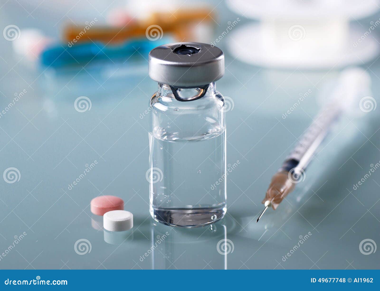 Insulin vial with syringe stock photo. Image of medicine - 49677748