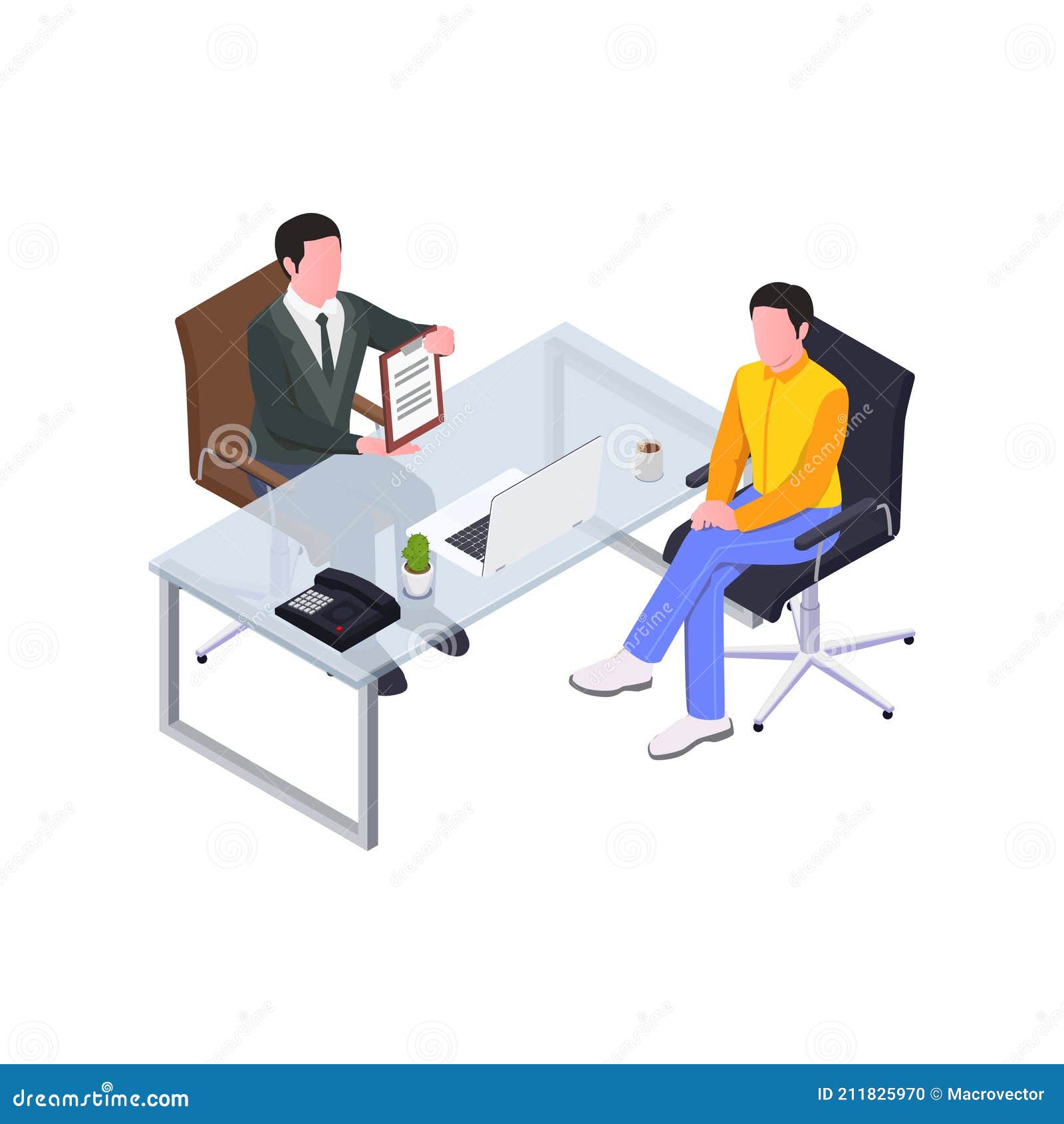 Insurance Agent Agreement Composition Stock Vector - Illustration of ...