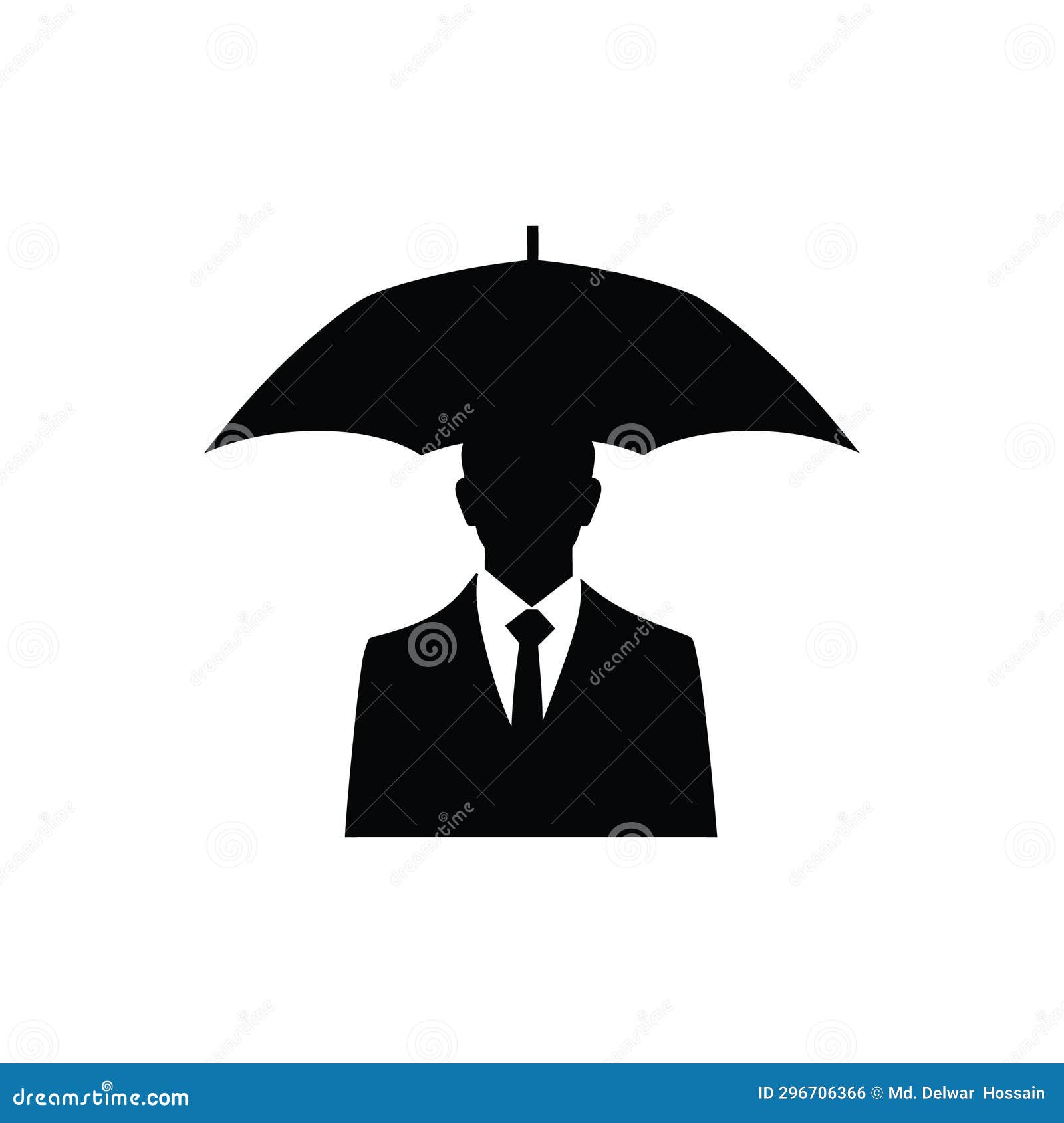 Insurance Agent Icon stock vector. Illustration of vector - 296706366