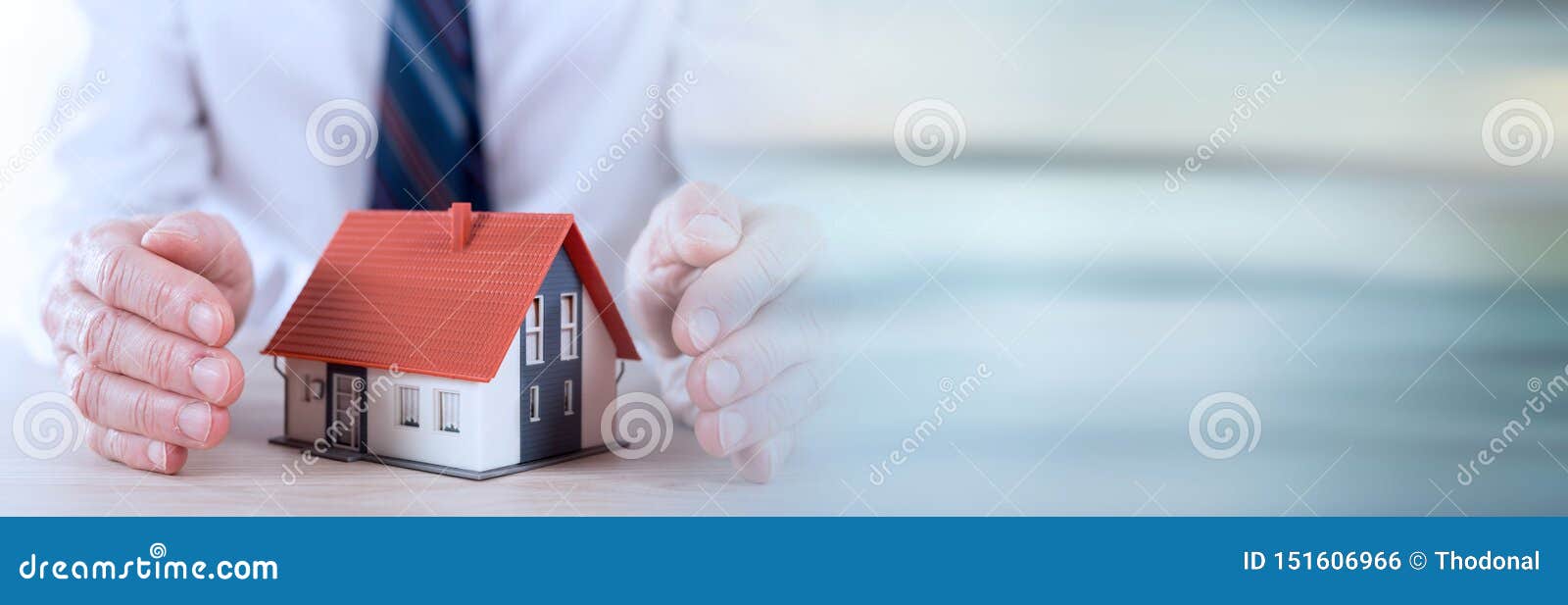 Insurance Concept; Panoramic Banner Stock Photo - Image of broker ...