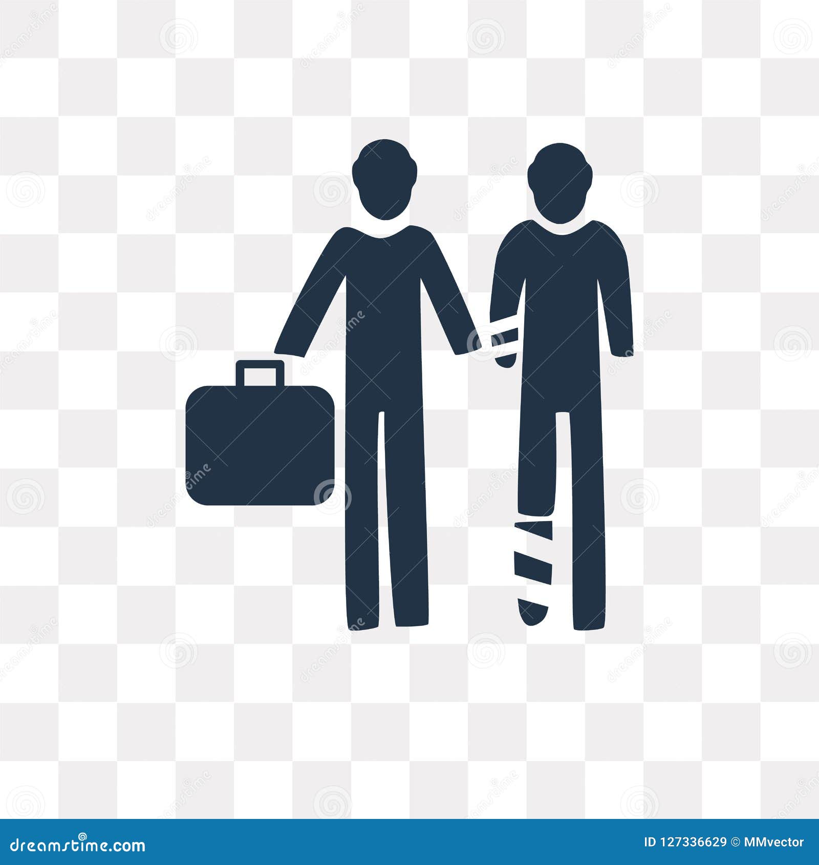 Insurance Agent Vector Icon Isolated on Transparent Background, Stock ...