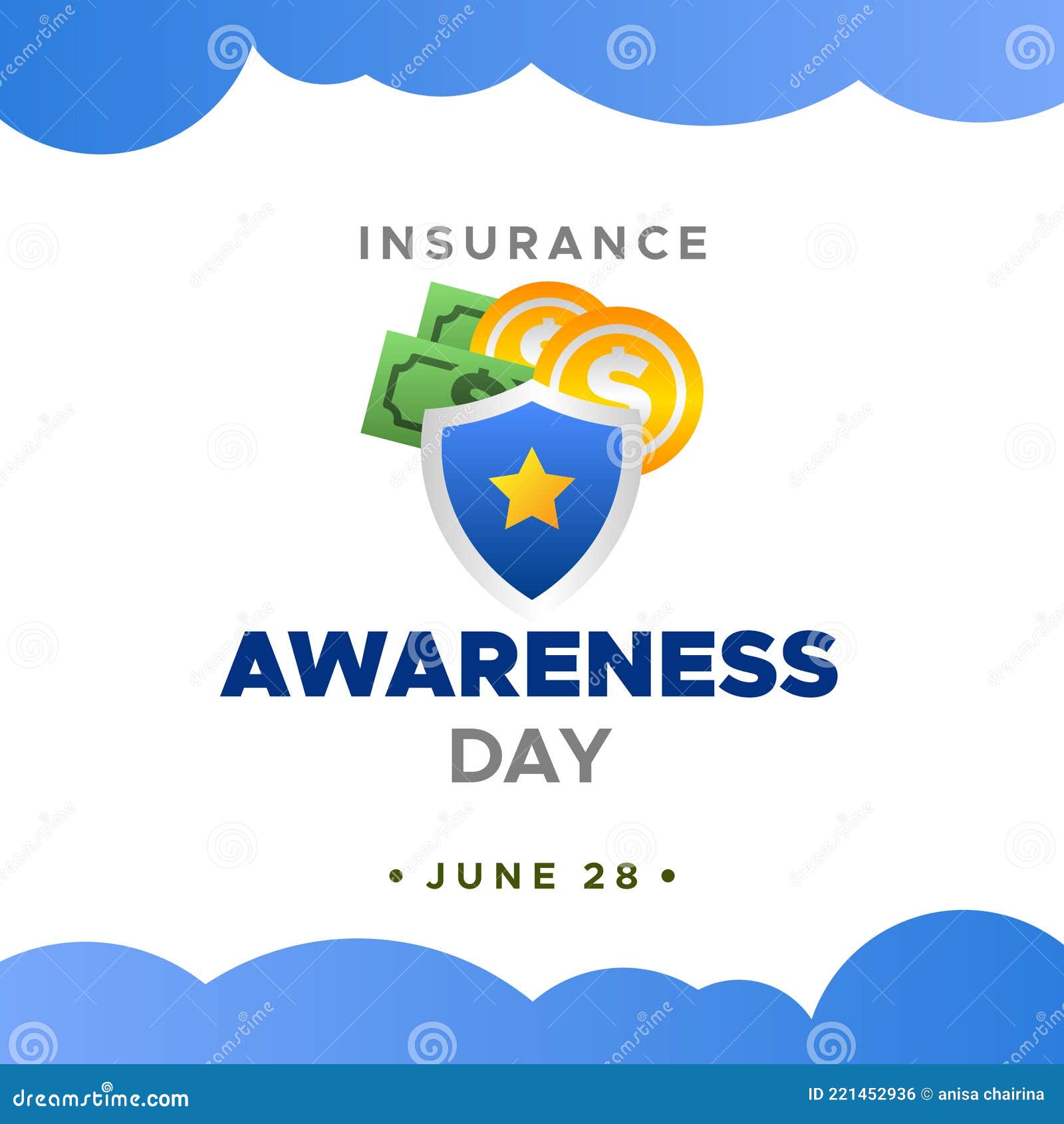 Insurance Awareness Day Background Design Stock Vector - Illustration ...