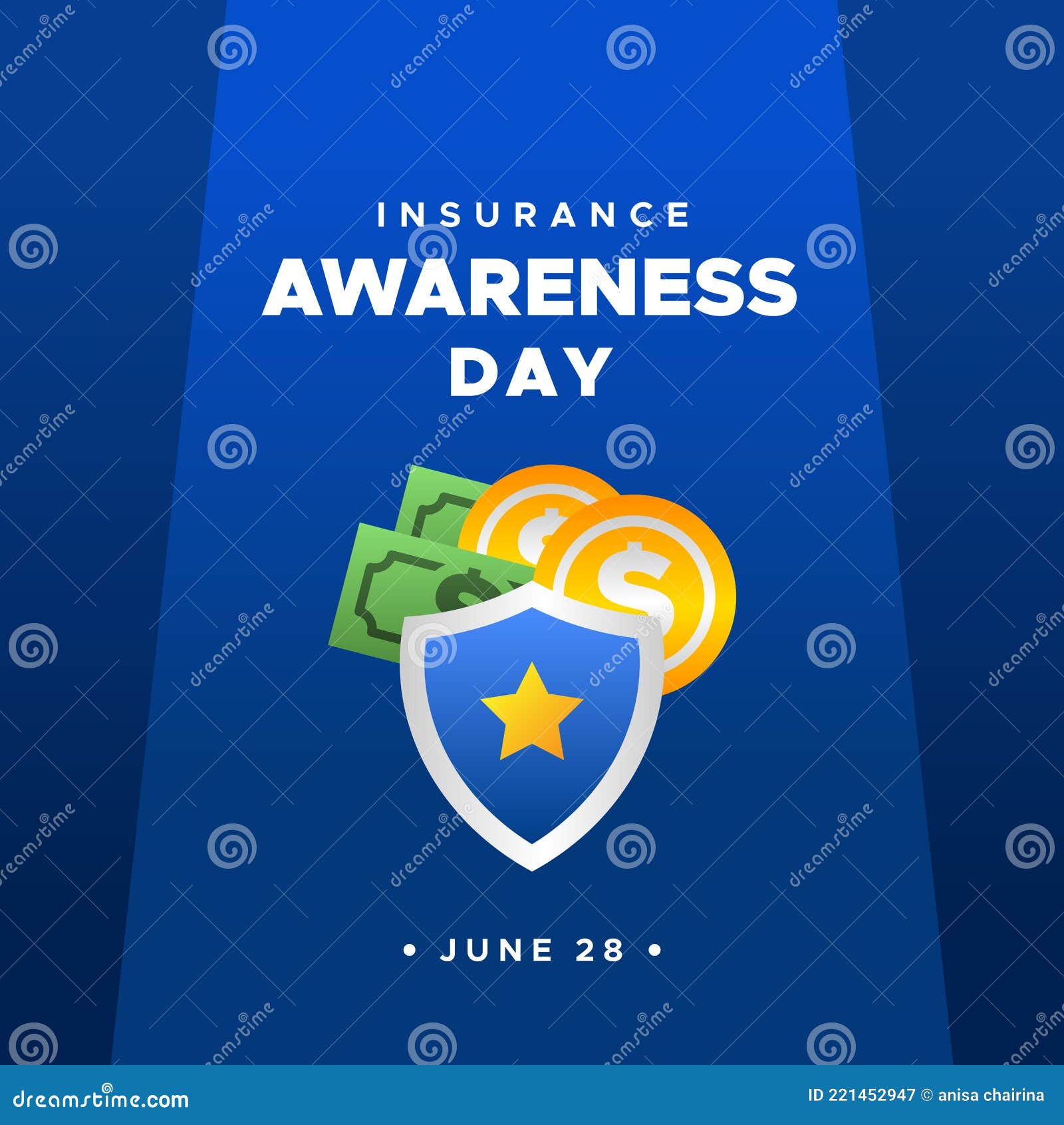 Insurance Awareness Day Background Design Stock Vector - Illustration ...