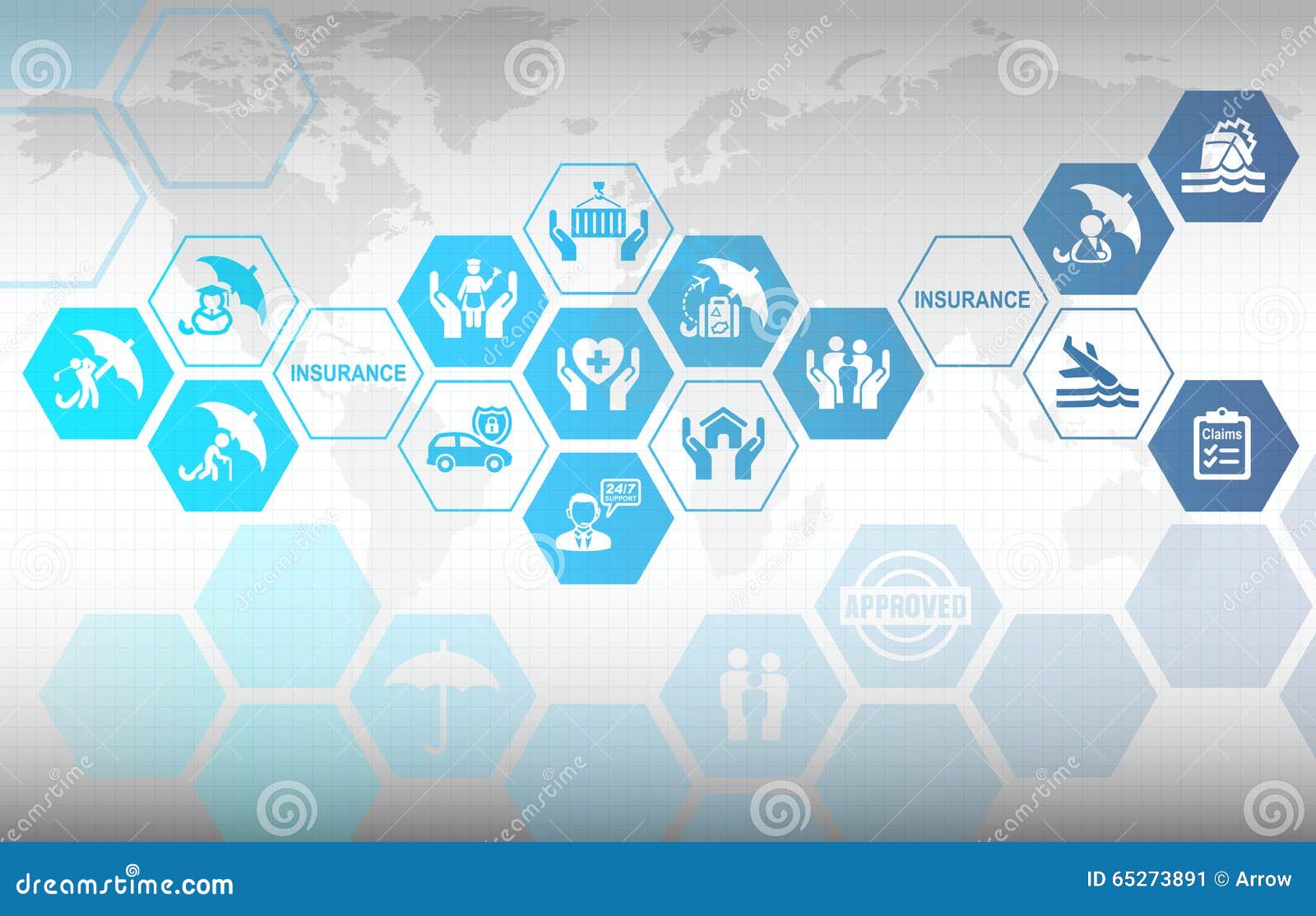 Insurance Background stock illustration. Illustration of hand - 65273891