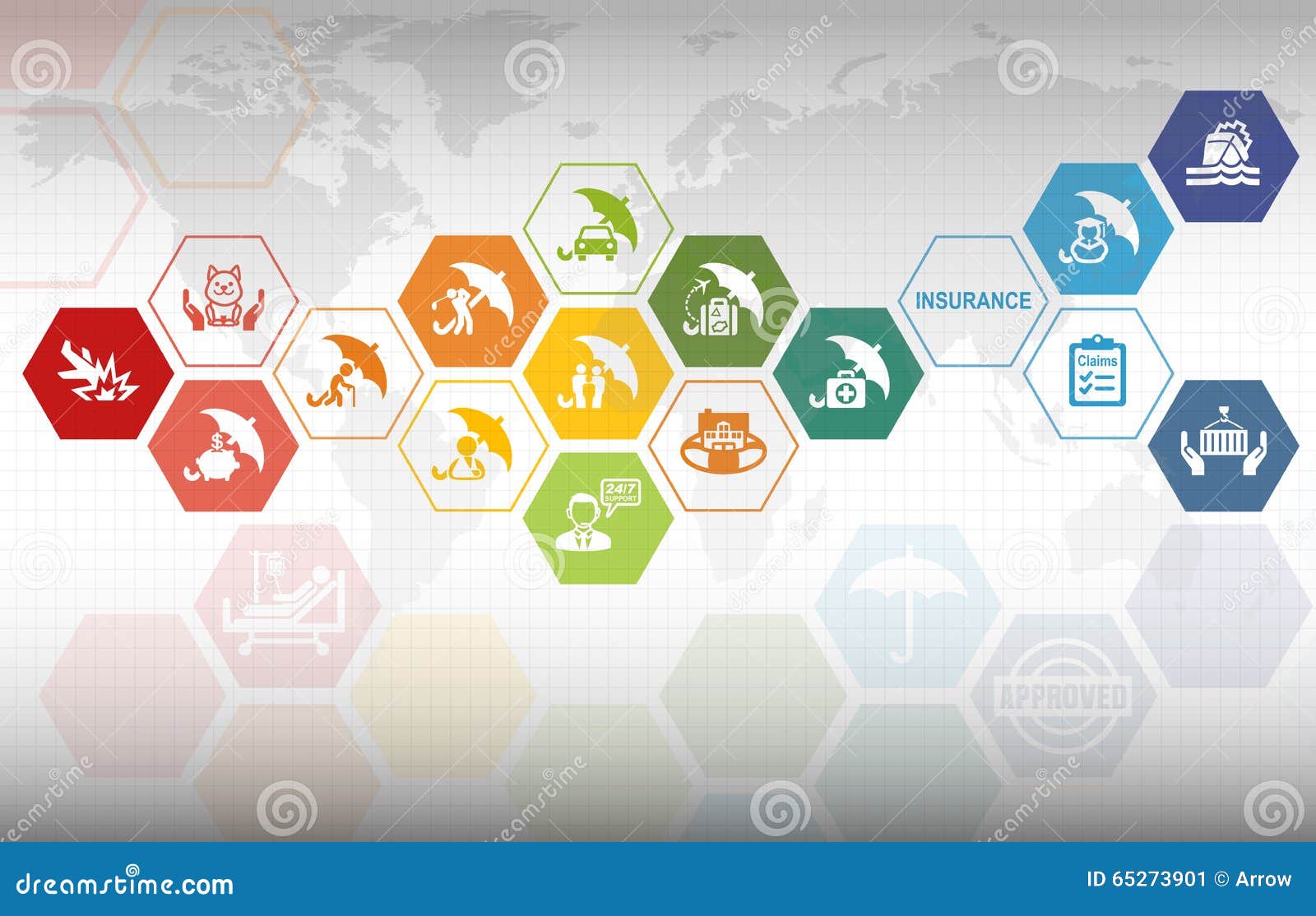 Insurance Background stock illustration. Illustration of health - 65273901