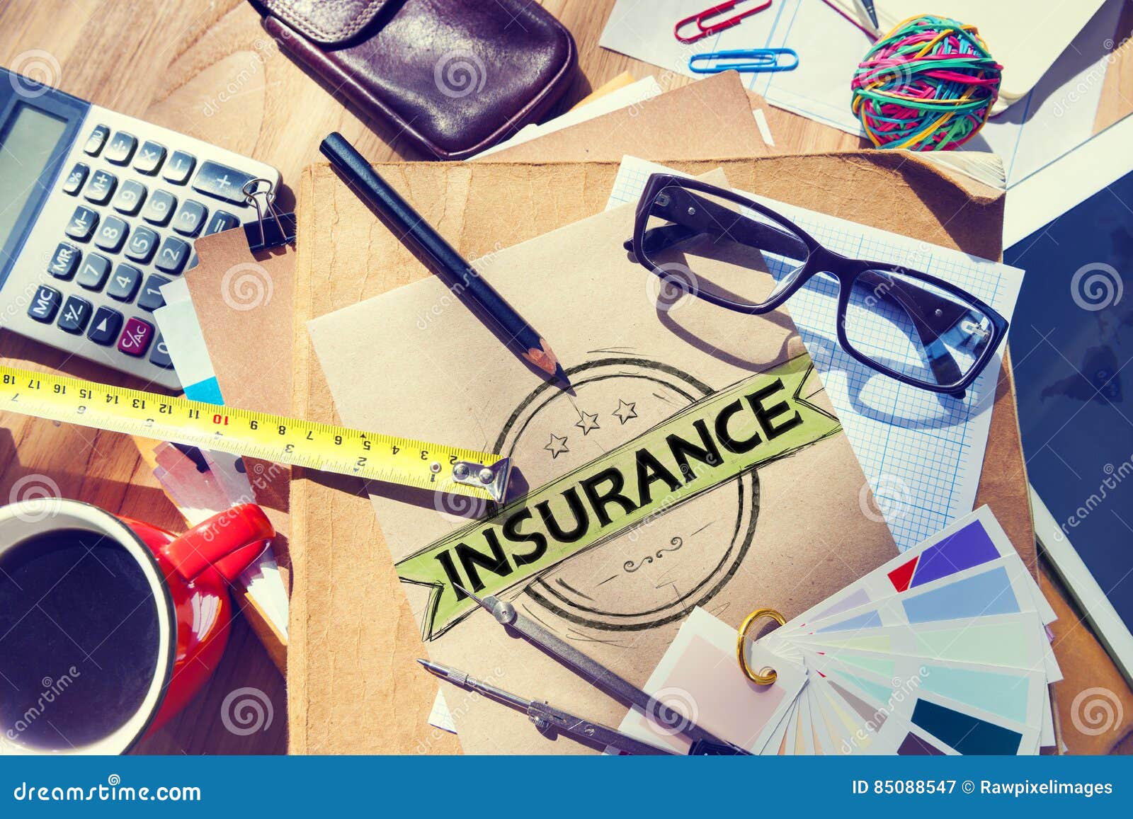 Insurance Benefits Protection Risk Security Service Concept Stock Image ...