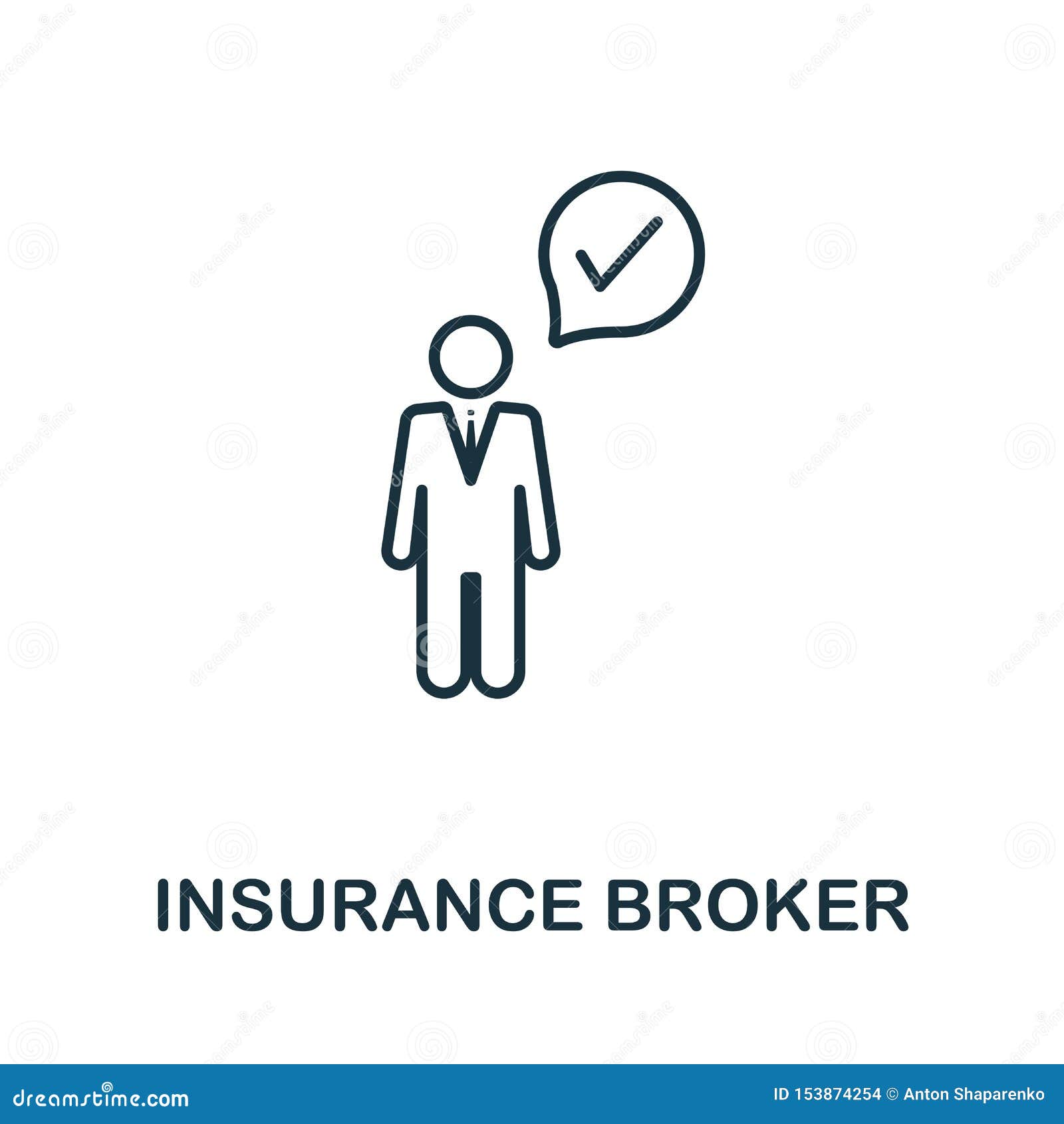 Insurance Broker Outline Icon. Thin Line Style Icons from Insurance ...