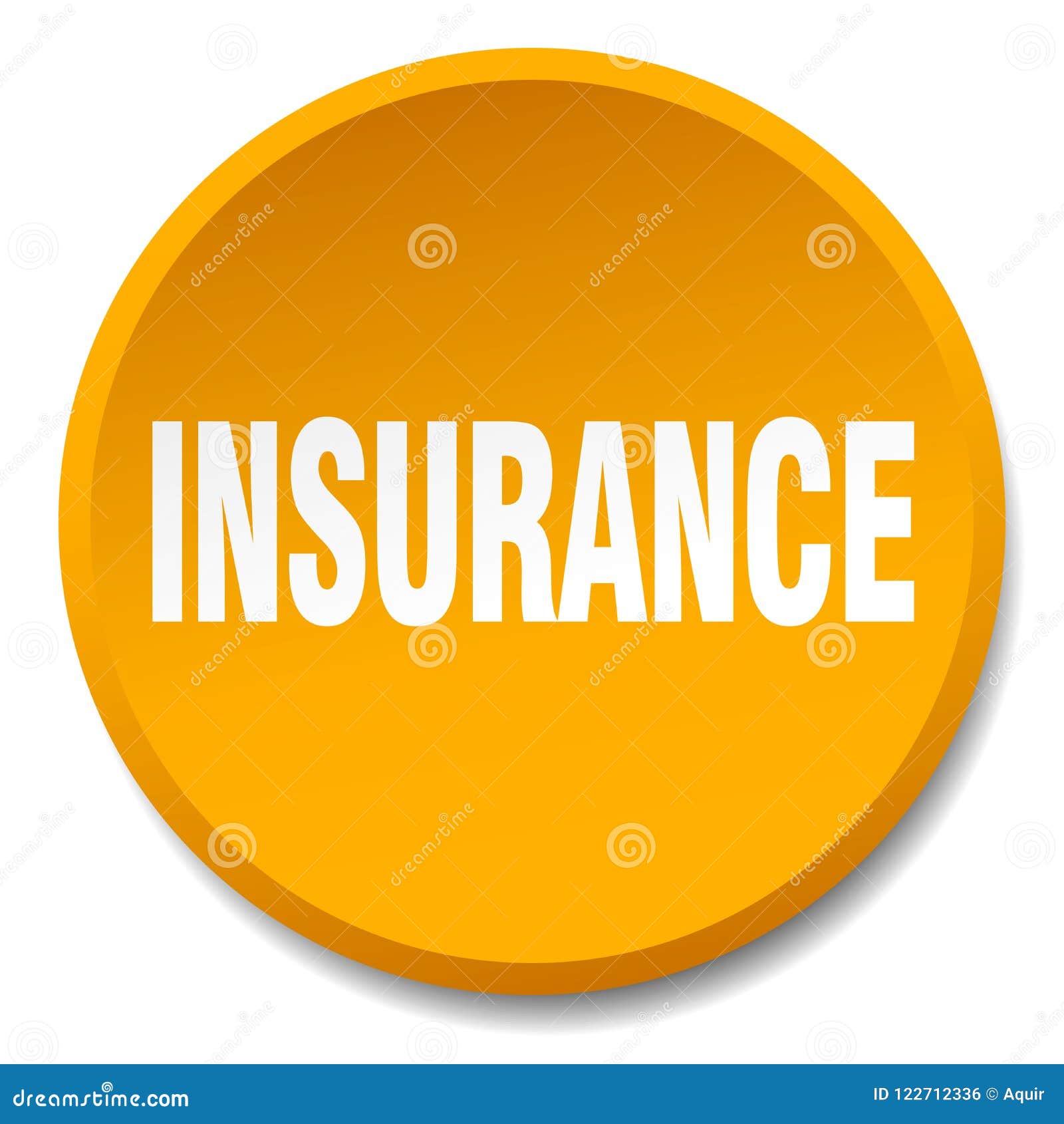 Insurance button stock vector. Illustration of website - 122712336