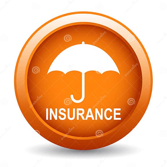 Insurance button stock illustration. Illustration of icons - 124673159