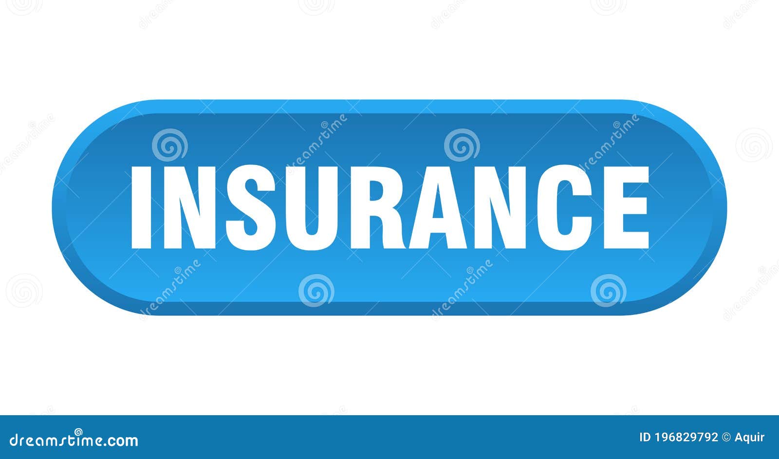 Insurance button stock vector. Illustration of price - 196829792