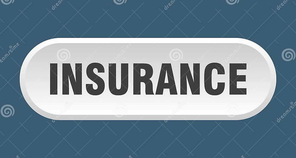Insurance button stock vector. Illustration of website - 196829799