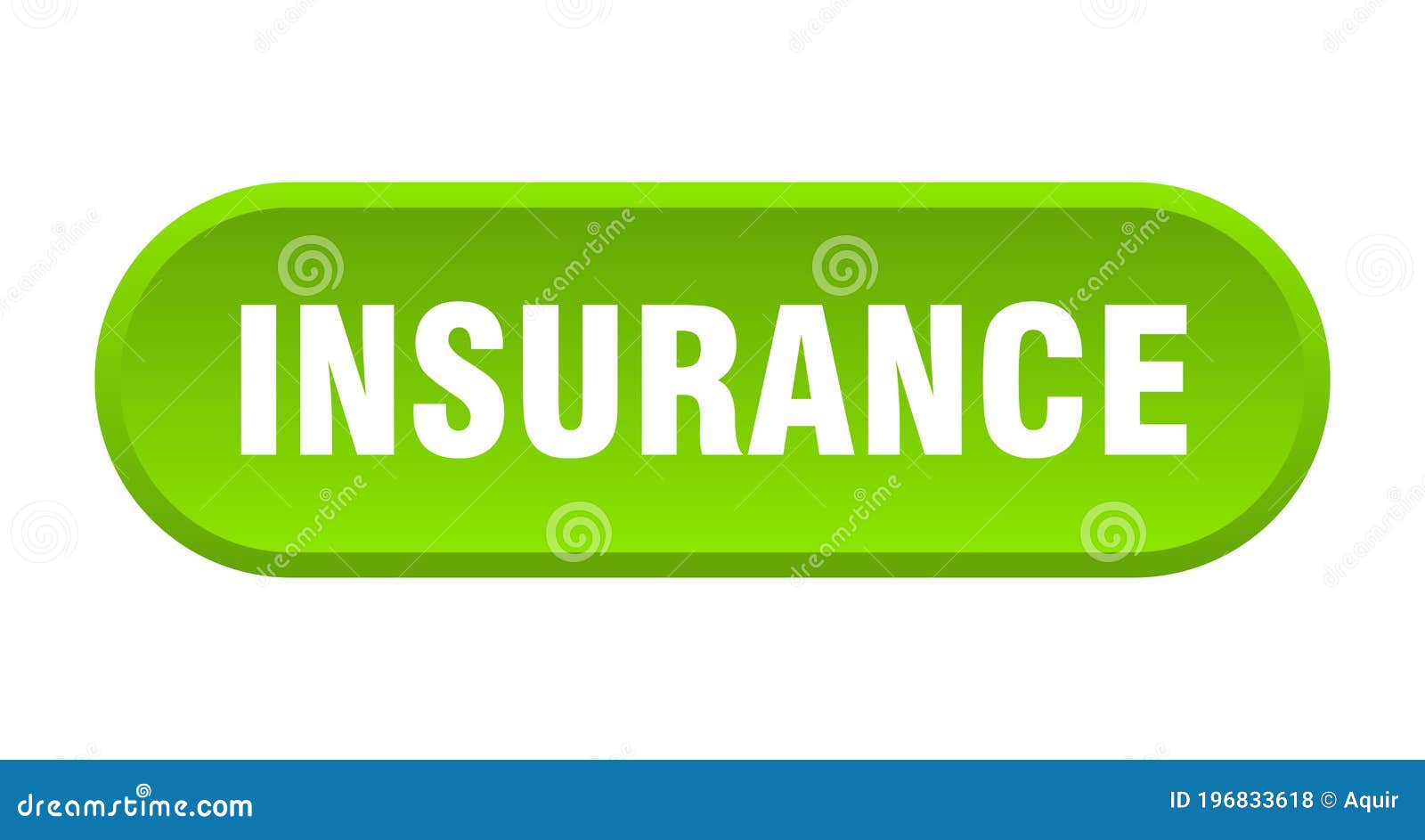 Insurance button stock vector. Illustration of banner - 196833618