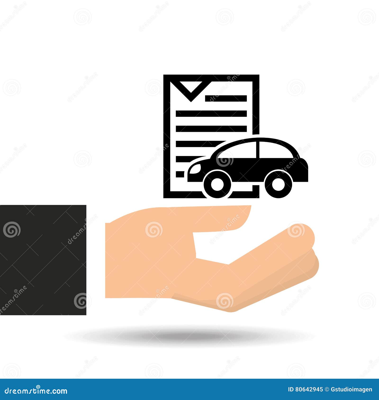 Insurance Car Policy Paper Icon Stock Vector - Illustration of laptop ...