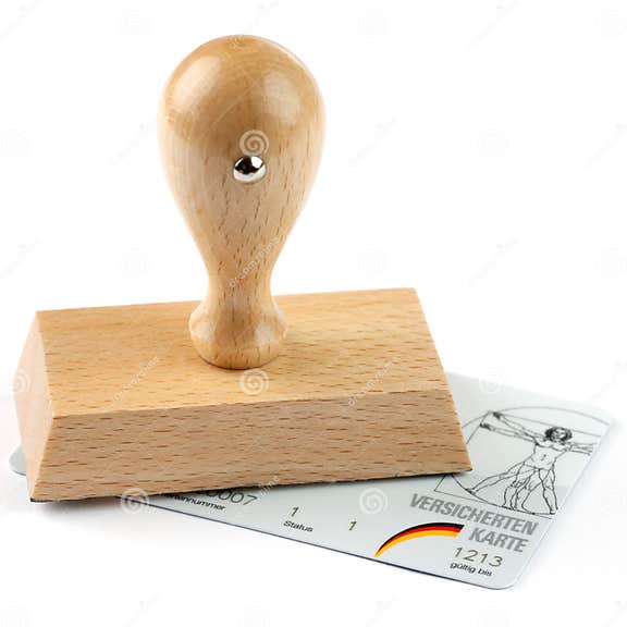 Insurance card and stamp stock photo. Image of copy, health - 18183104
