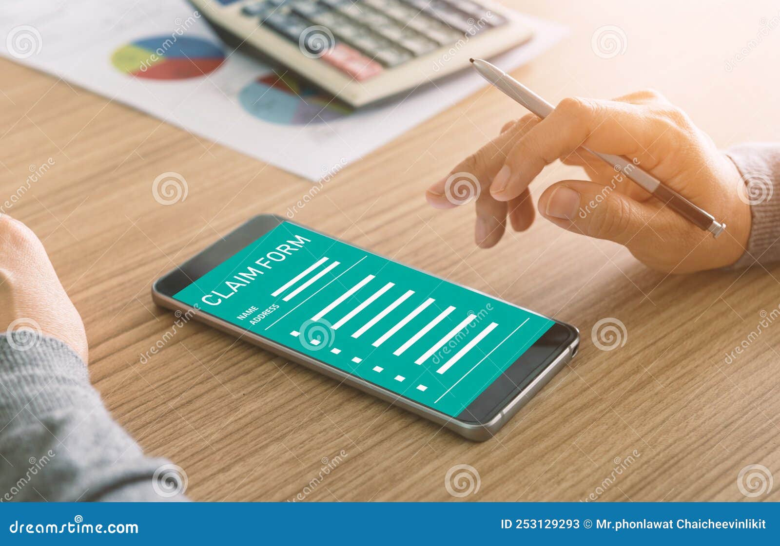 Insurance claim stock image. Image of financial, cost - 253129293