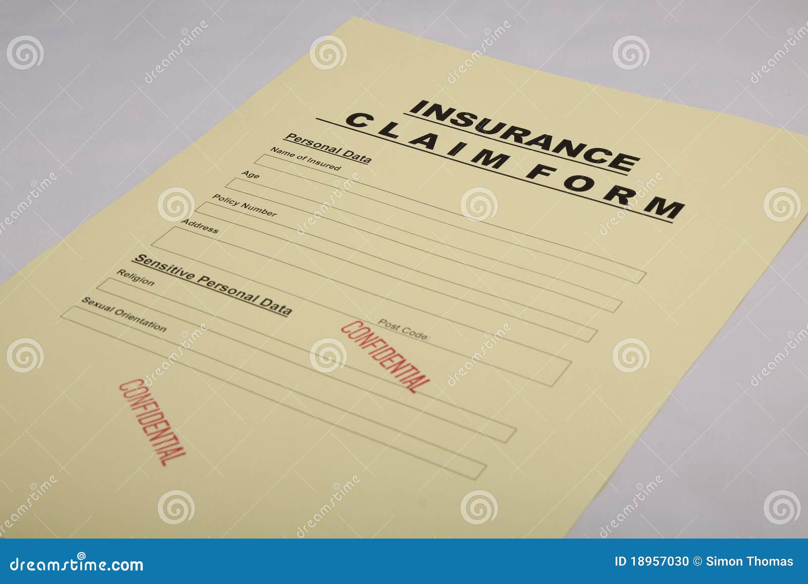 Insurance Claim Forms Royalty-Free Stock Image | CartoonDealer.com ...