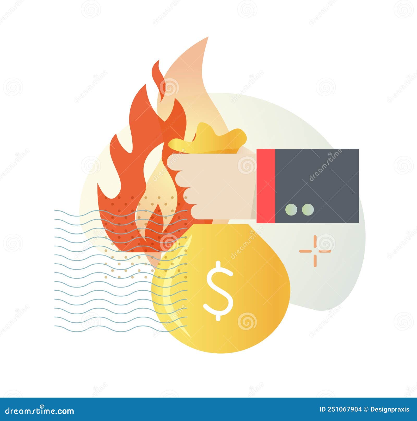 Compensation Icon Vector With Outline Color Style Isolated On White ...