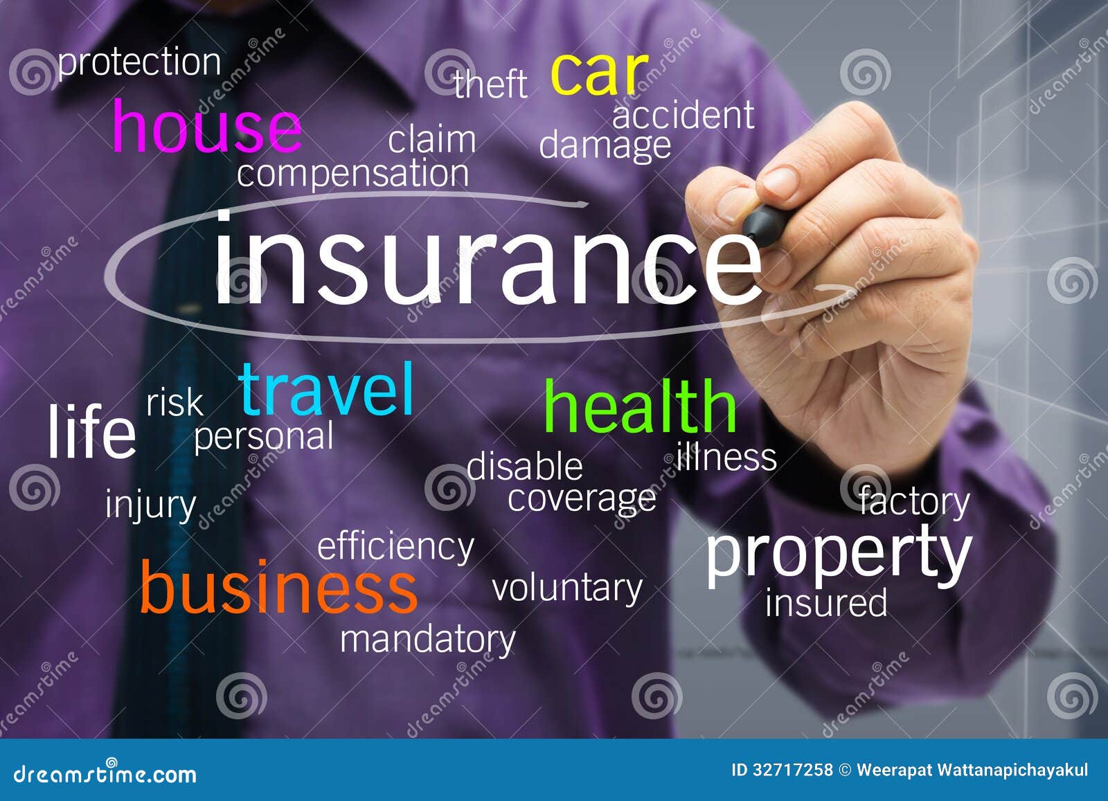 Insurance concept stock photo. Image of touch, concept - 32717258