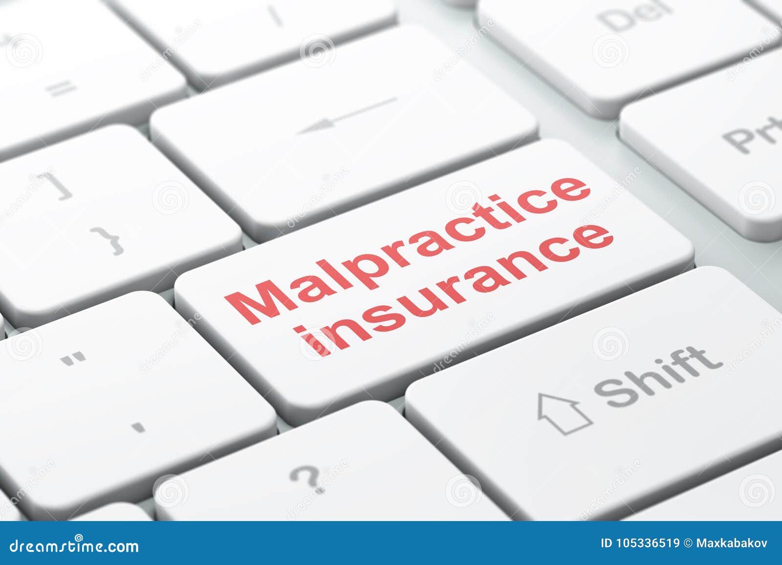 Insurance Concept: Malpractice Insurance on Computer Keyboard ...
