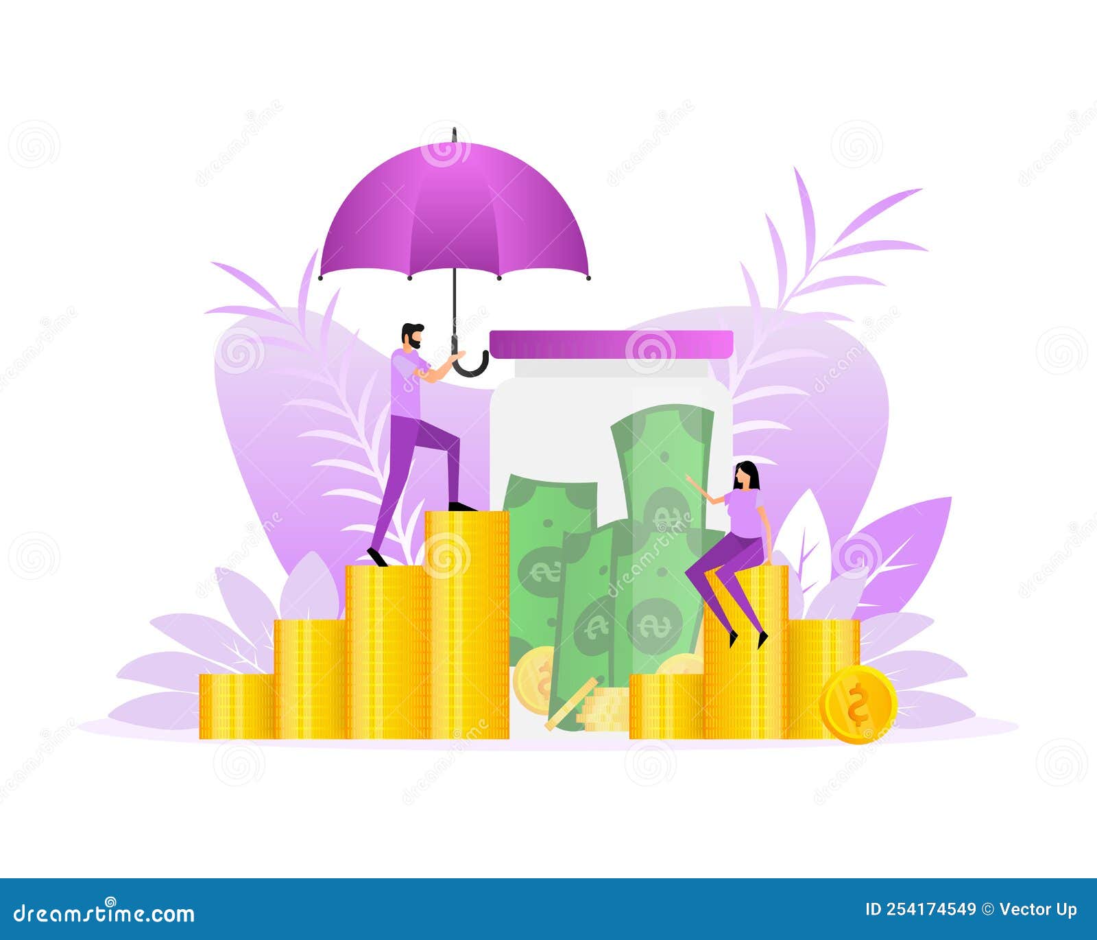 Insurance Concept. Insurance Policy. Money Guarantee. Vector ...