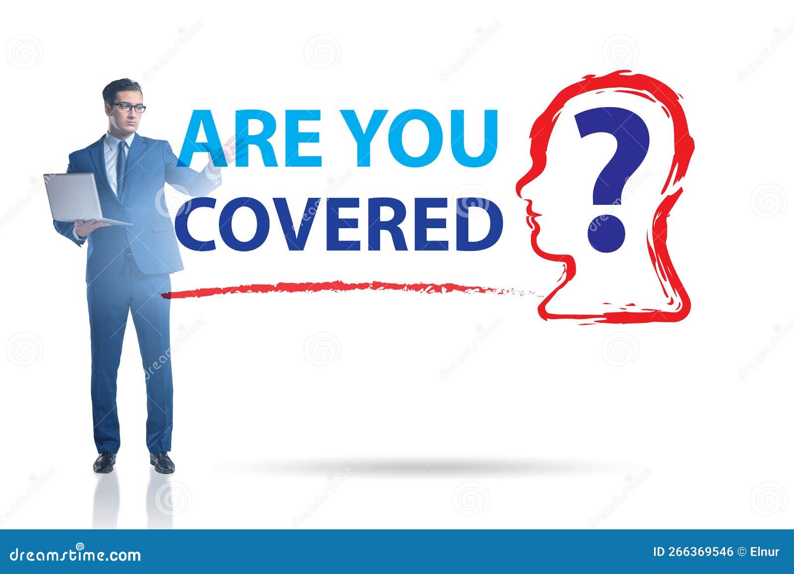 Insurance Concept with the Question are You Covered Stock Photo - Image ...