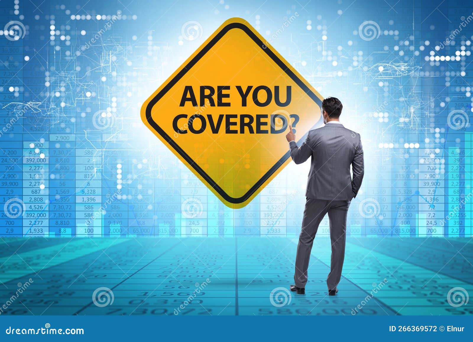 Insurance Concept with the Question are You Covered Stock Photo - Image ...