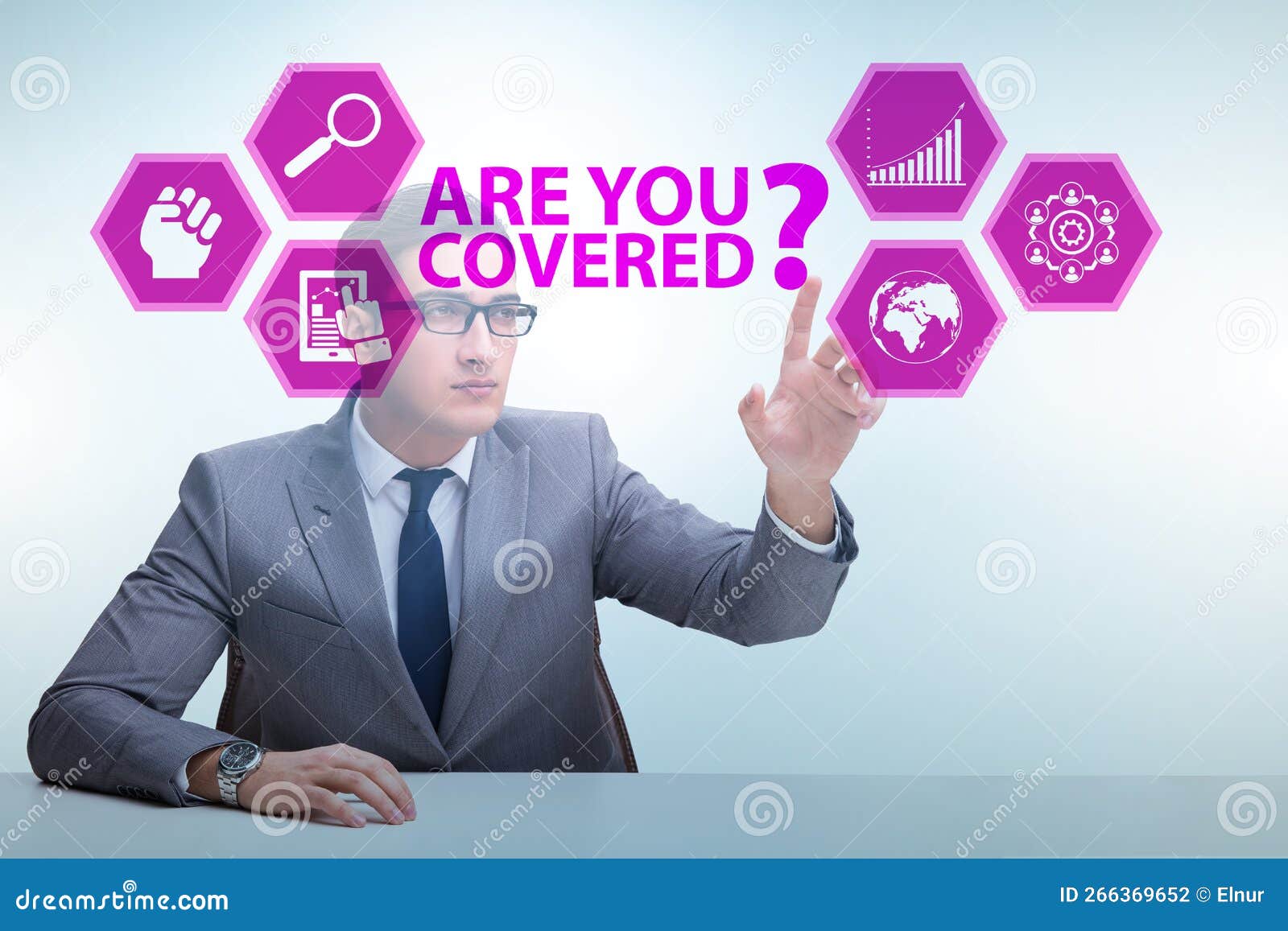 Insurance Concept with the Question are You Covered Stock Photo - Image ...