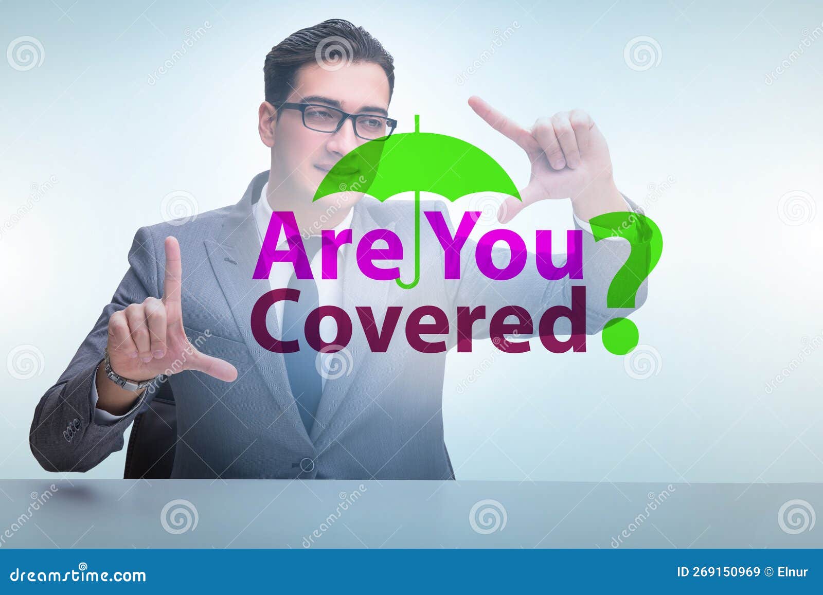 Insurance Concept with the Question are You Covered Stock Image - Image ...