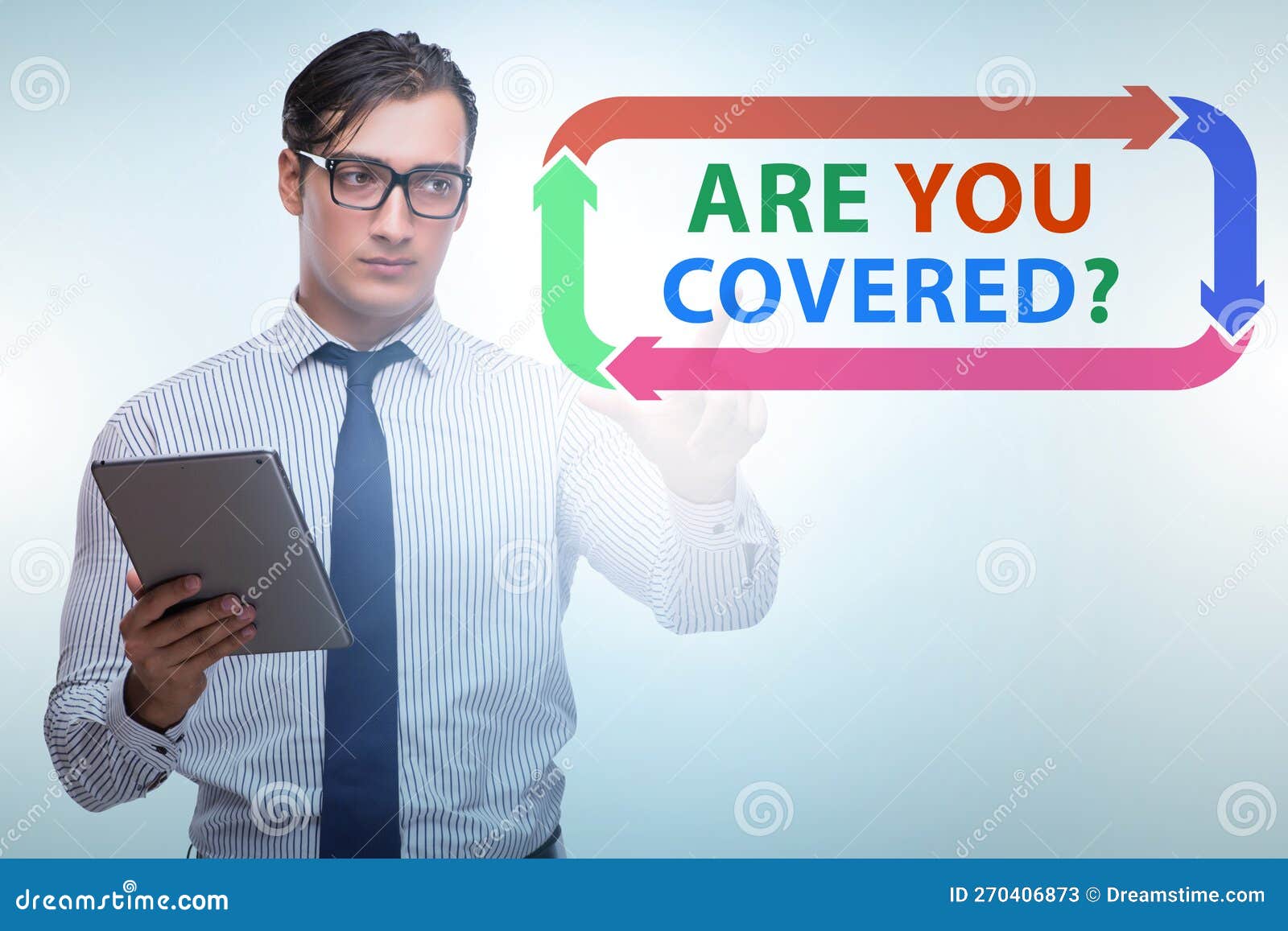 Insurance Concept with the Question are You Covered Stock Image - Image ...