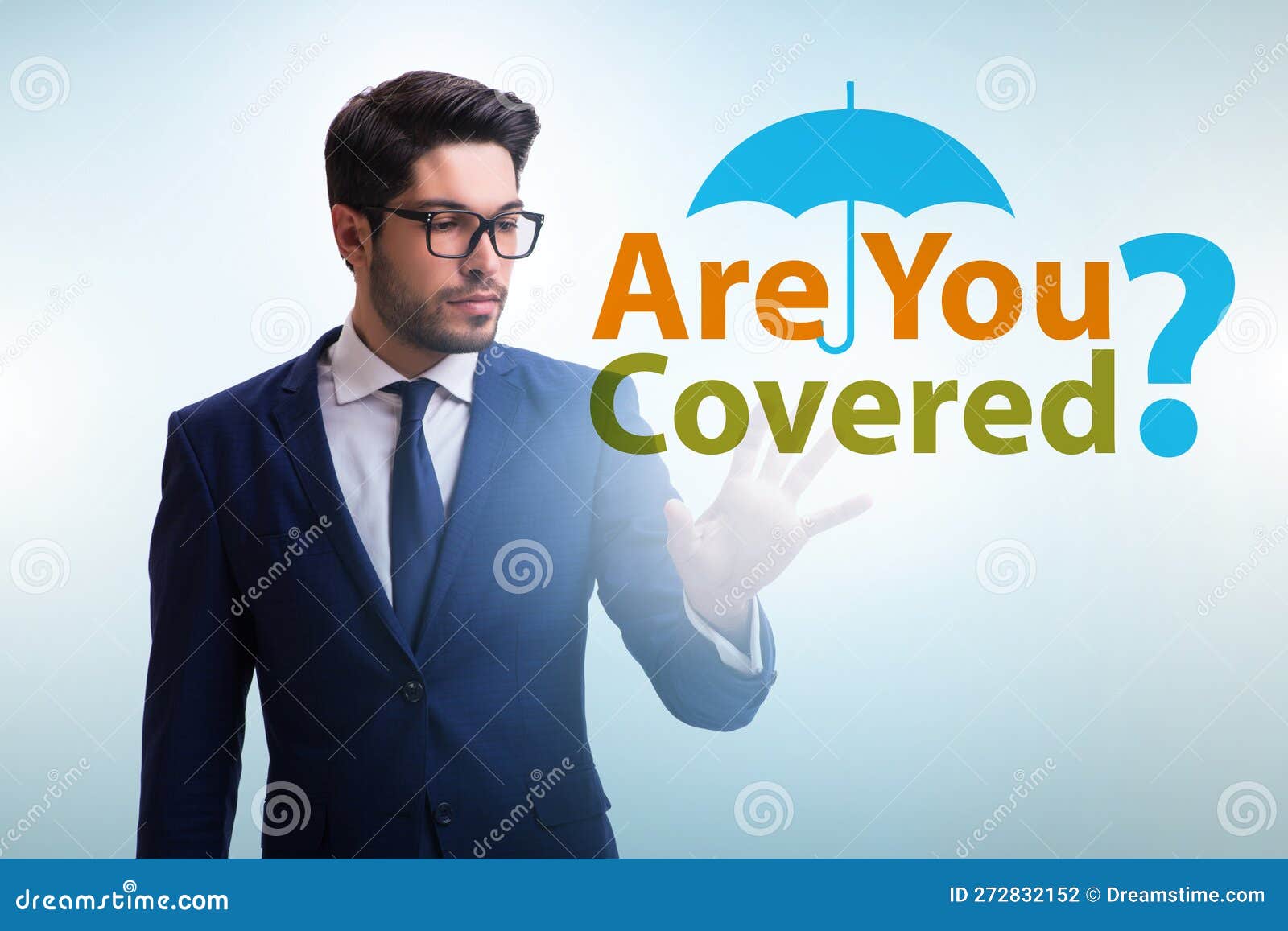 Insurance Concept with the Question are You Covered Stock Illustration ...