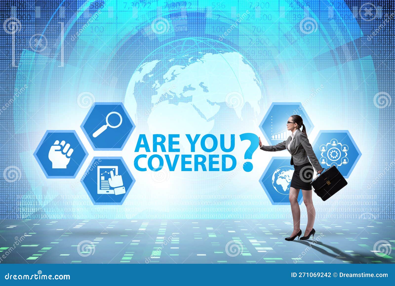 Insurance Concept with the Question are You Covered Stock Photo - Image ...