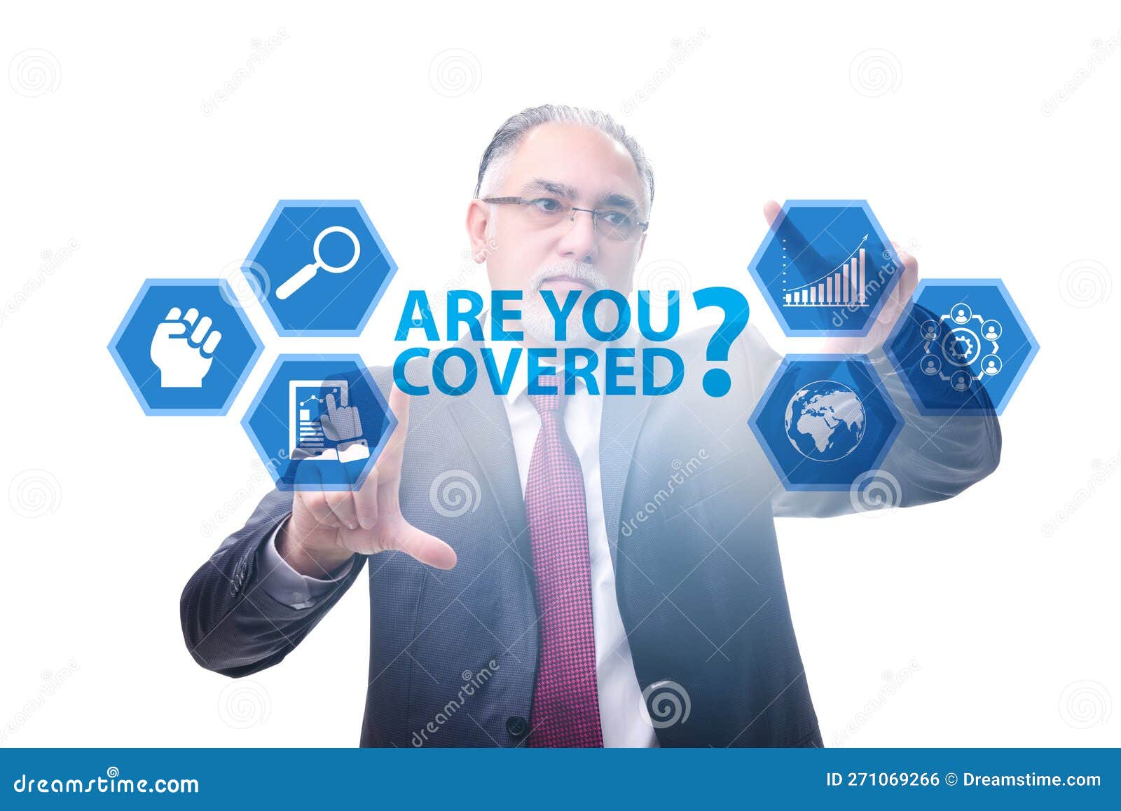 Insurance Concept with the Question are You Covered Stock Photo - Image ...